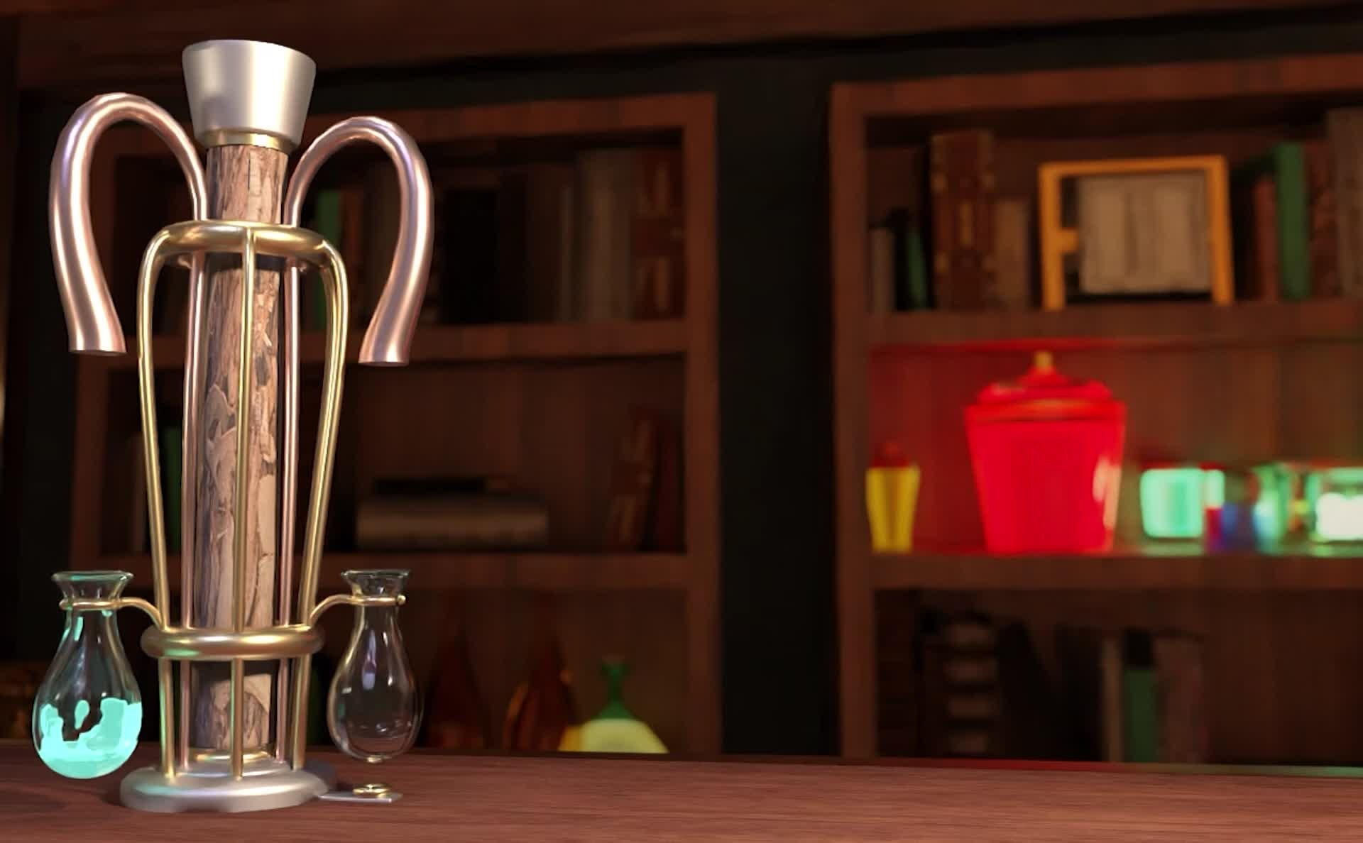 ArtStation - Potion Stand | Loop Animation