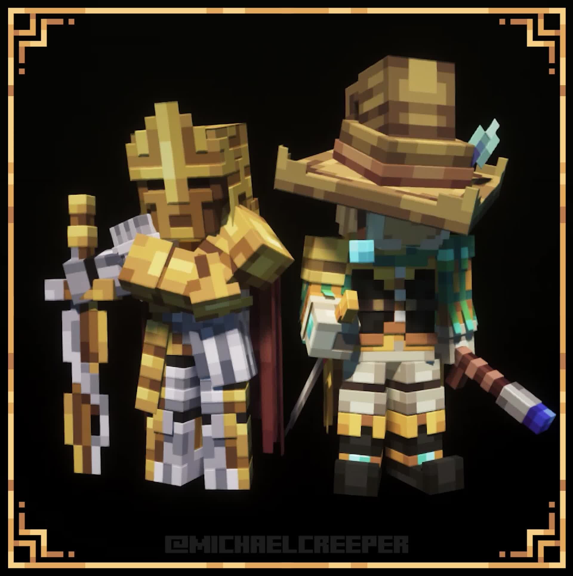 ArtStation - MINECRAFT x ELDEN RING - D & Rogier