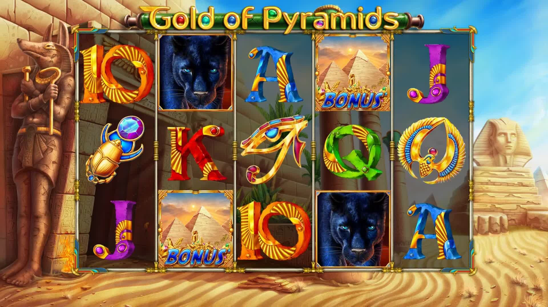 ArtStation - Online slot game "Gold of Pyramids" - "Mega Win" slot game ...