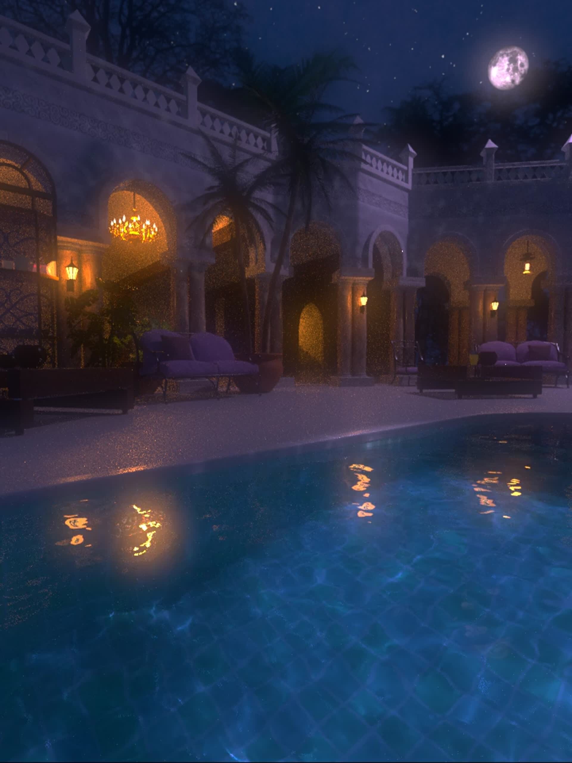 ArtStation - Dreamy Poolside