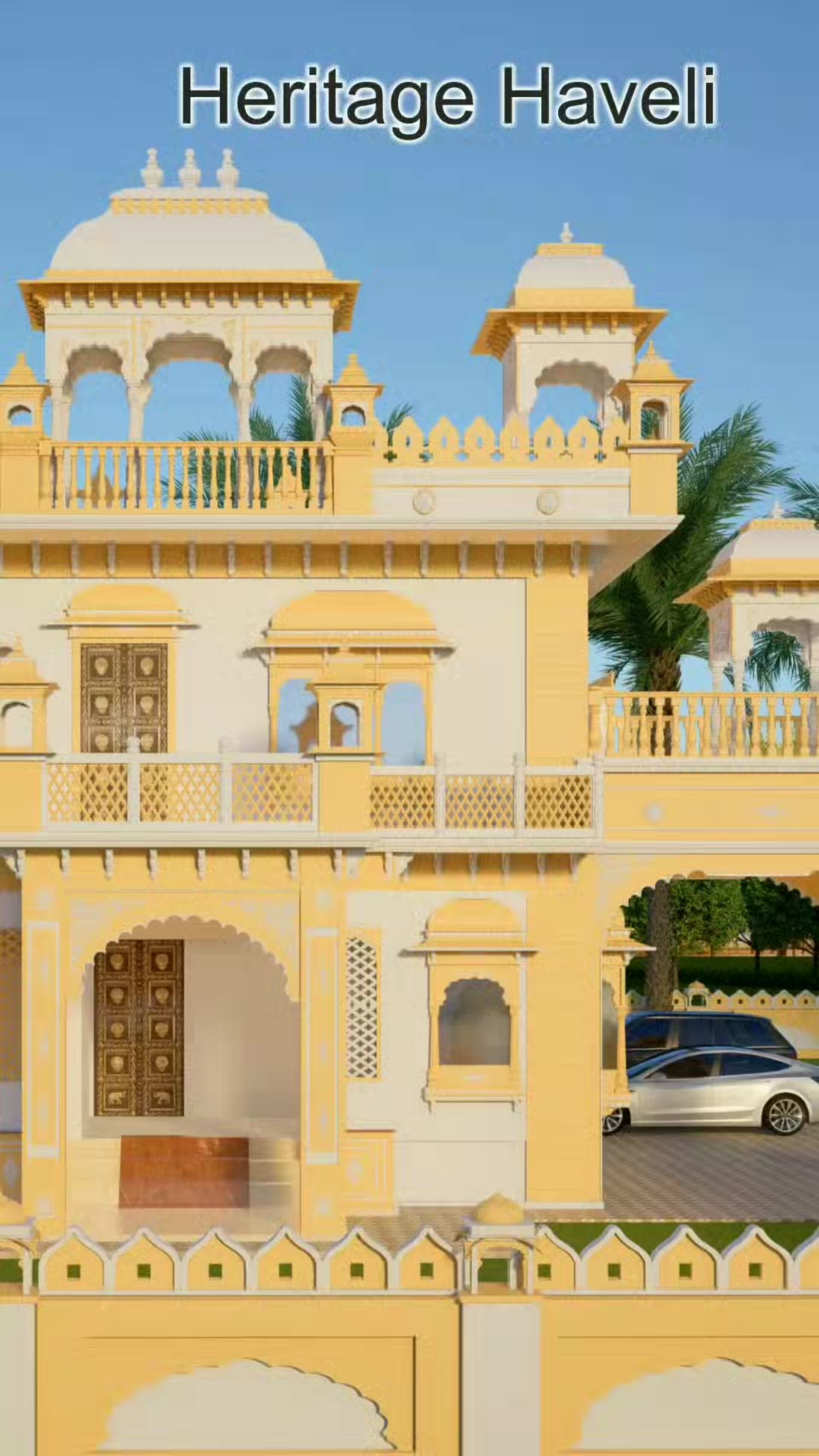 ArtStation - Heritage Haweli #IndianArchitect