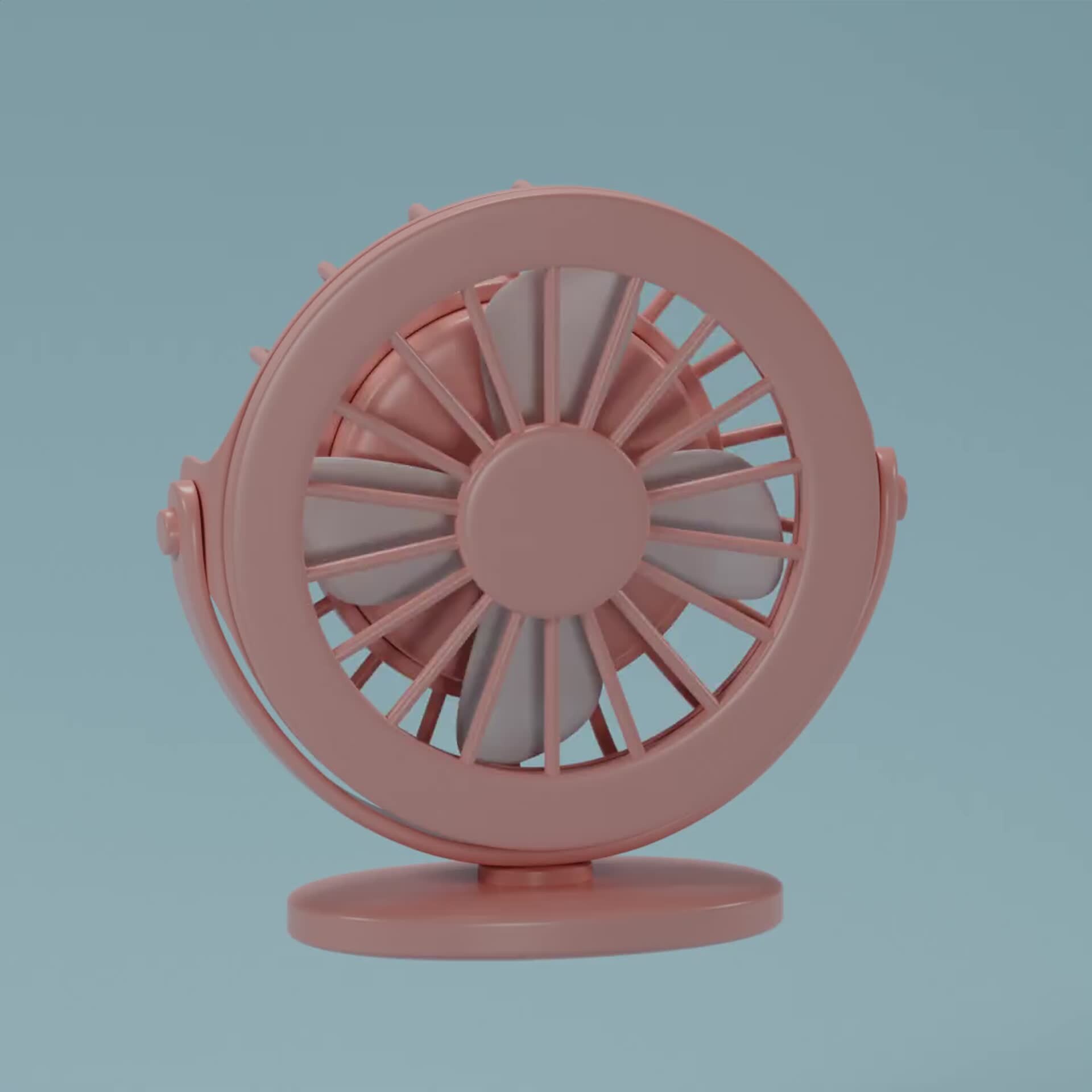 ArtStation - Cute Pink fan