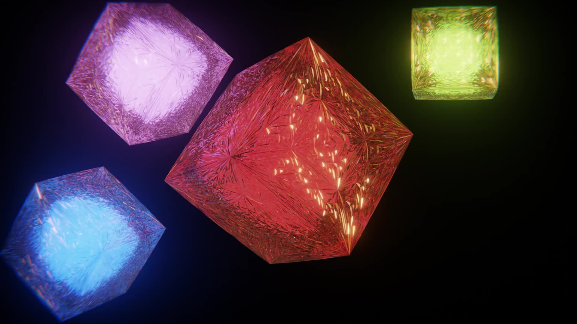 ArtStation - Fractal Cubes-Blender Practise