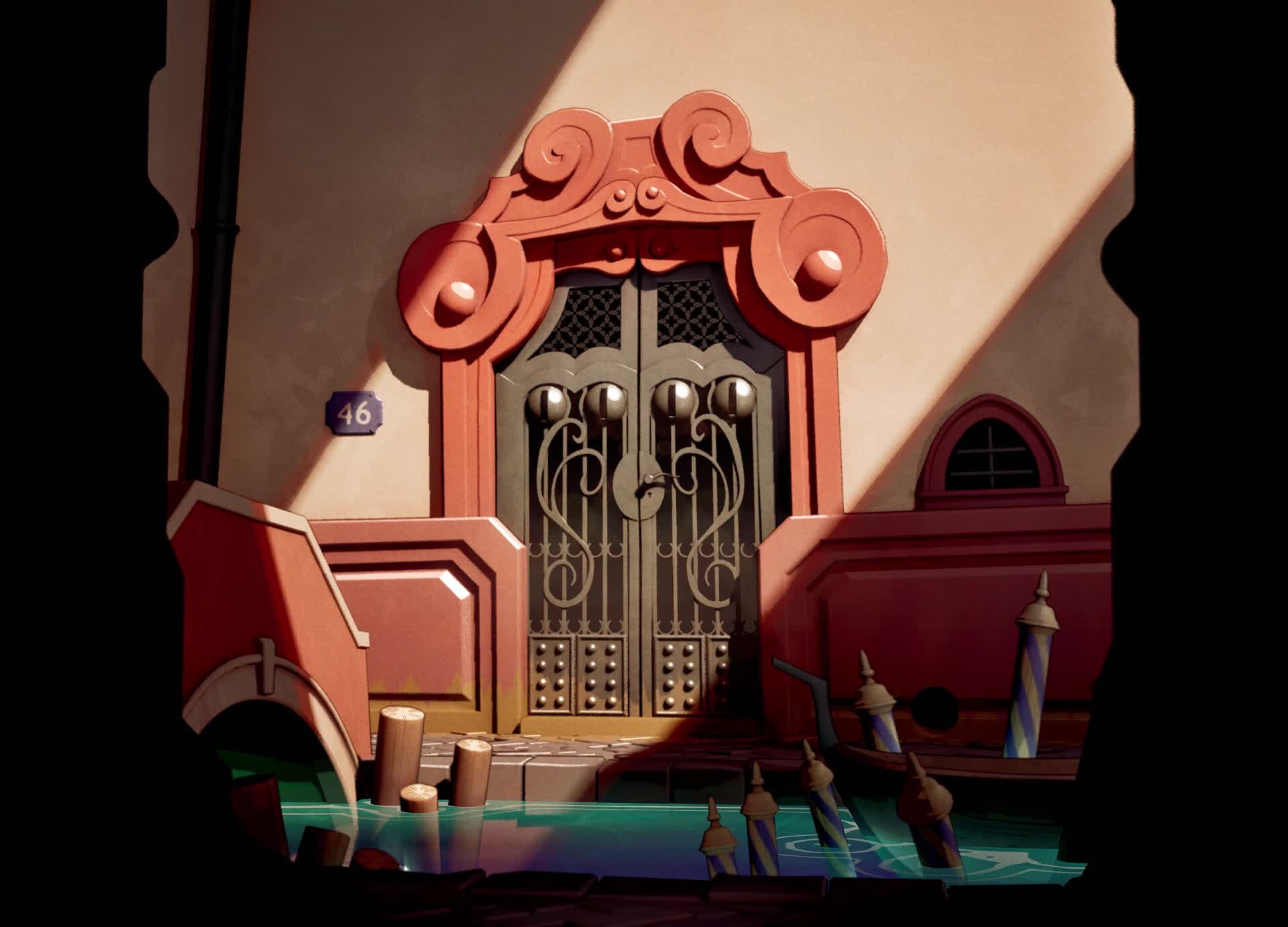 ArtStation - Wavy Gate of the Canal City