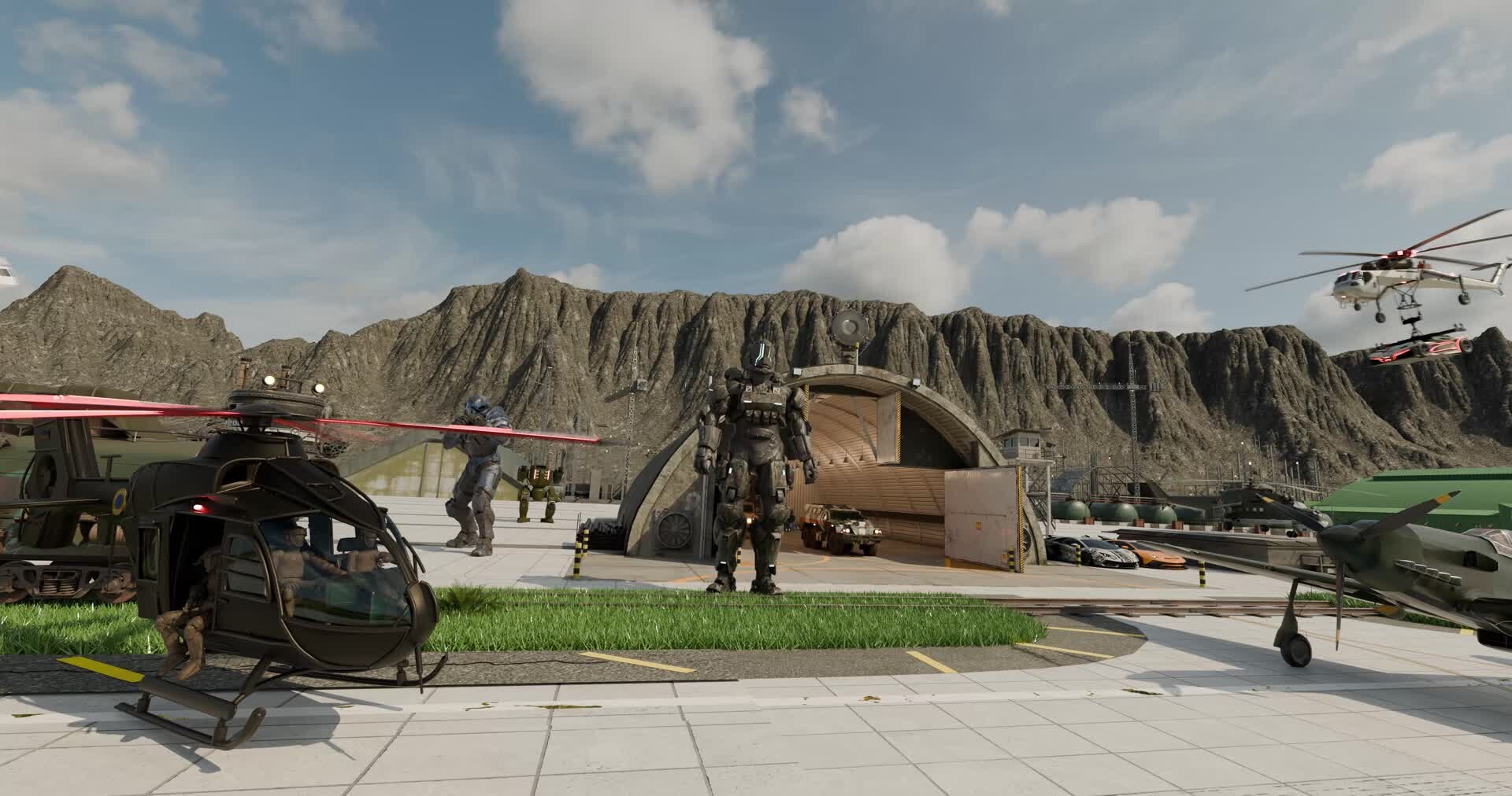 ArtStation - Army Base 3D Environment