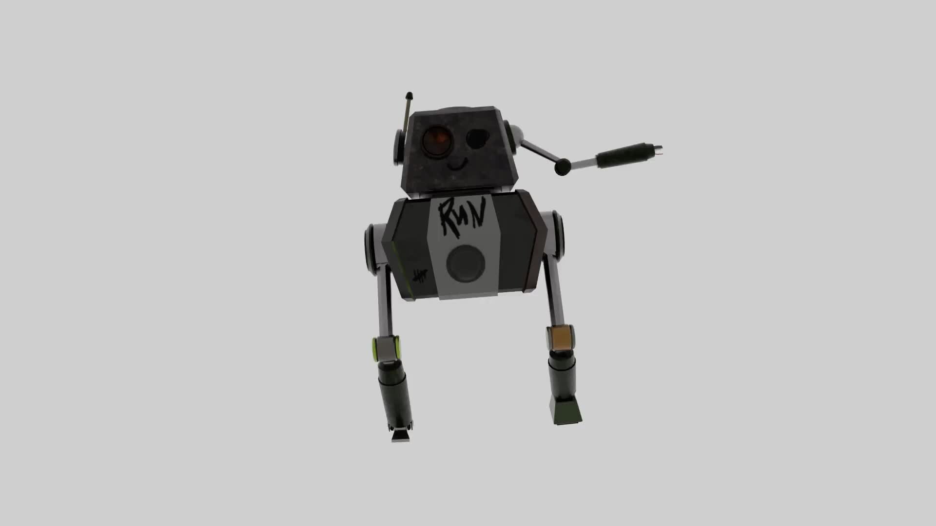 ArtStation - 3D pog bot model