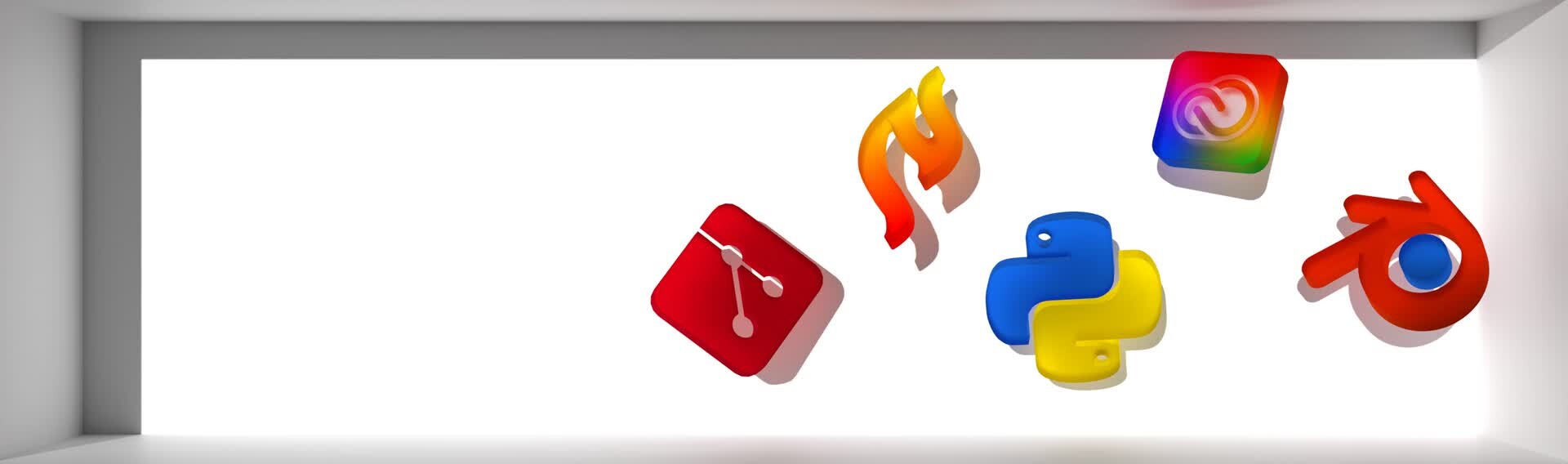 ArtStation - Glass Logos Falling