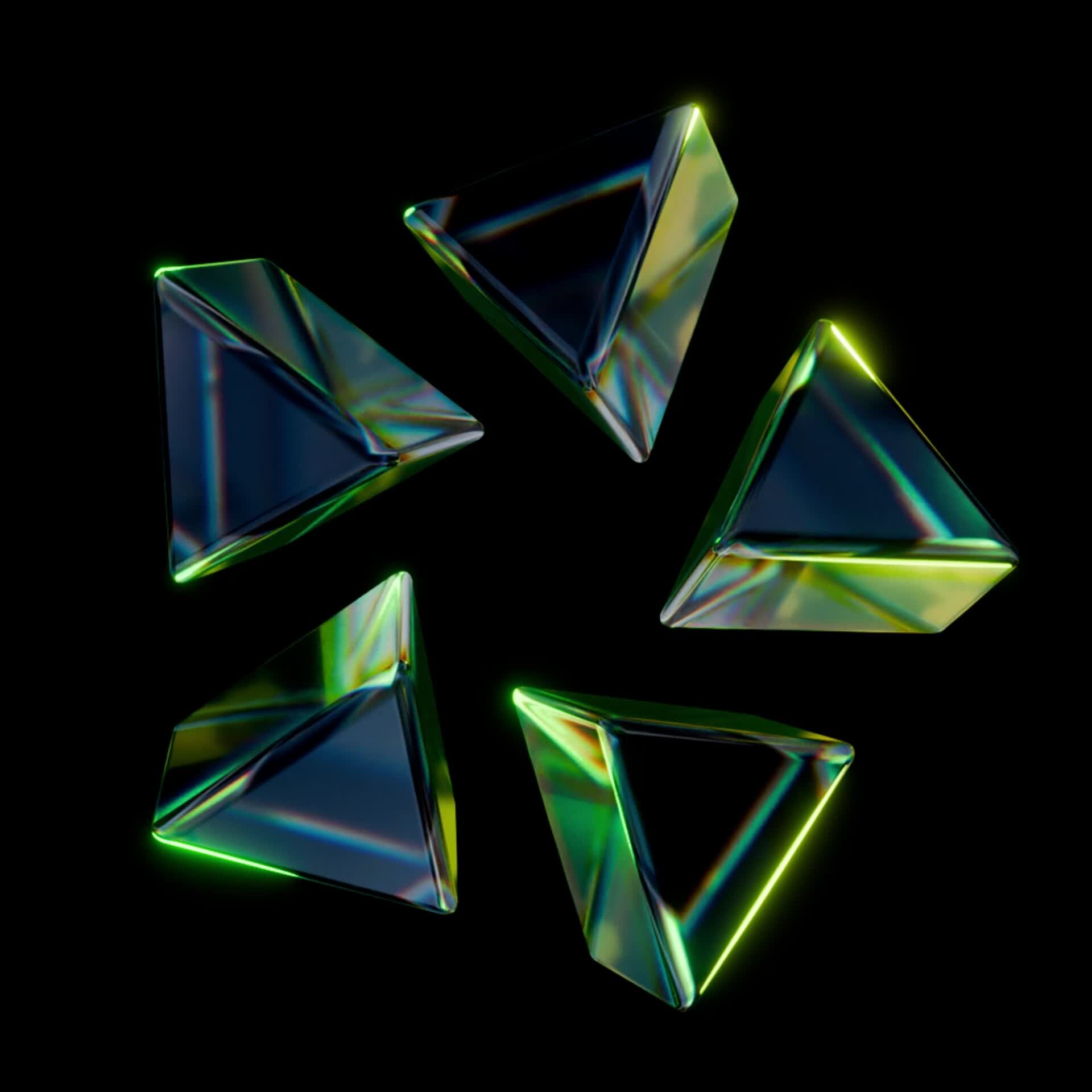 ArtStation - Glass Triangles Animation (Blender | Cycles)