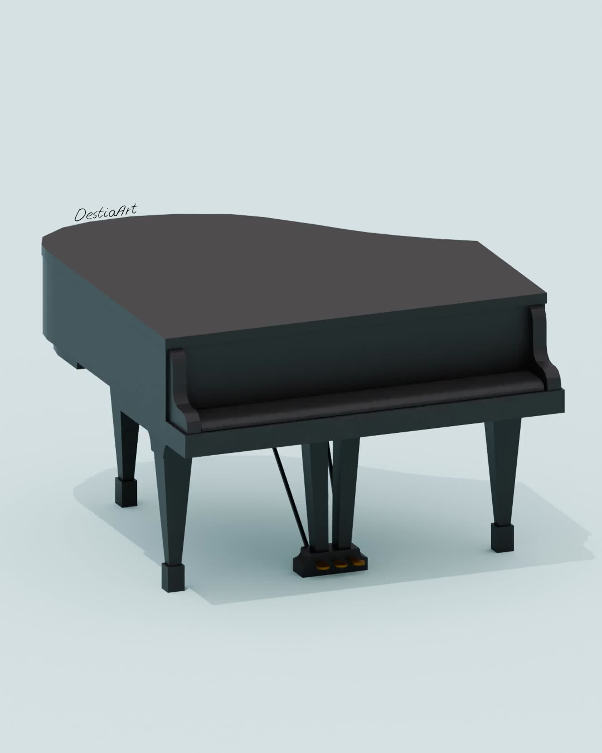 ArtStation - 3D Piano
