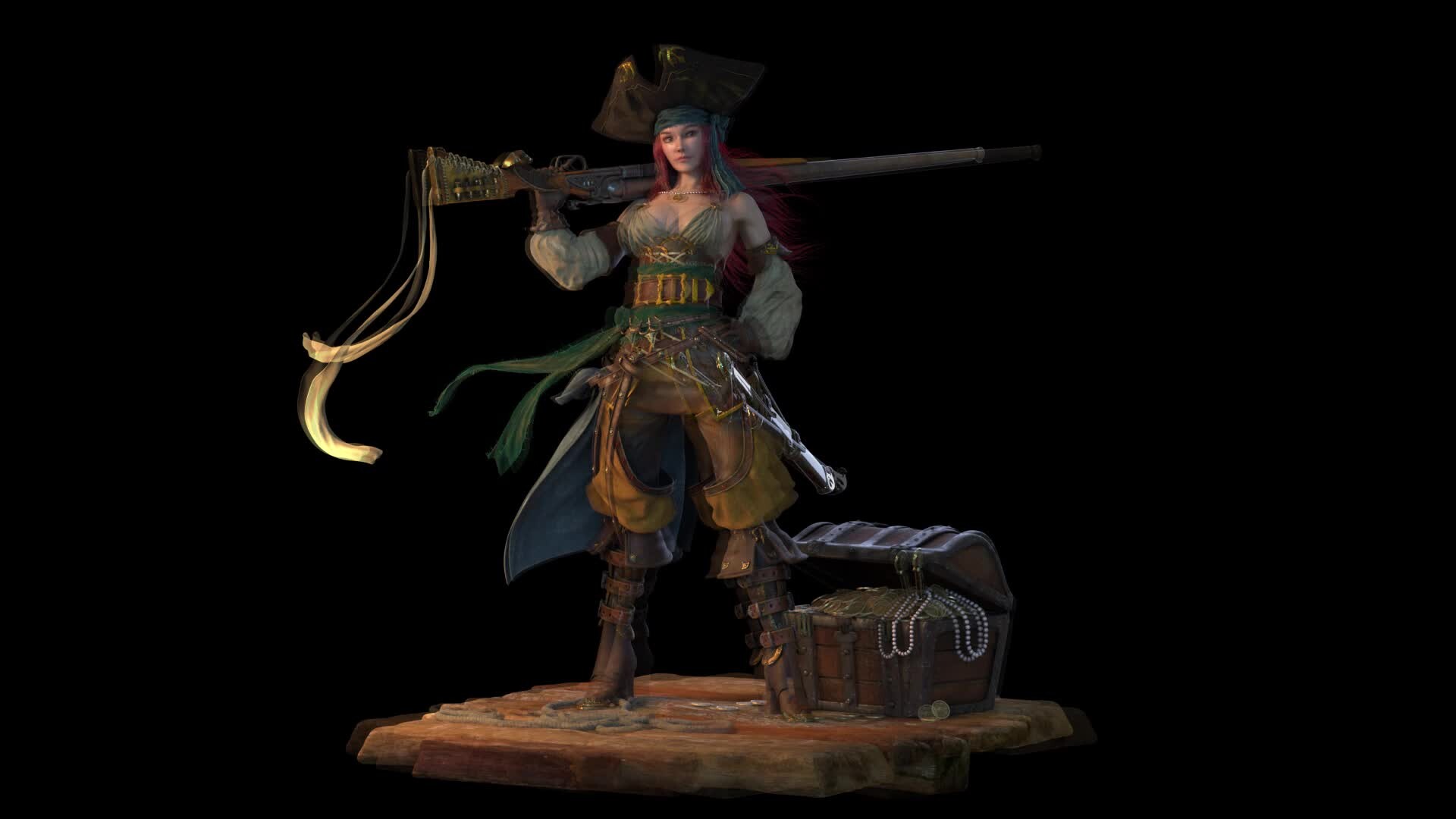 ArtStation - Pirate Gunner Lookdev