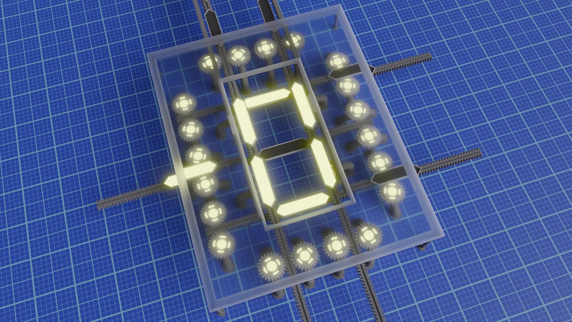 ArtStation - 7 Segment Counter Animation