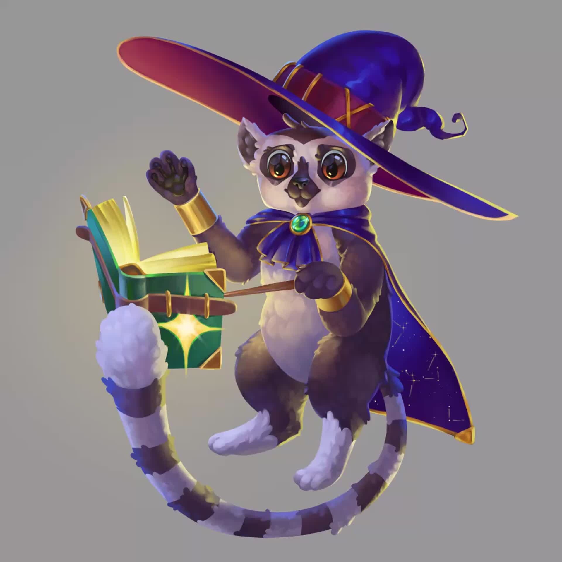 ArtStation - Lemur wizard