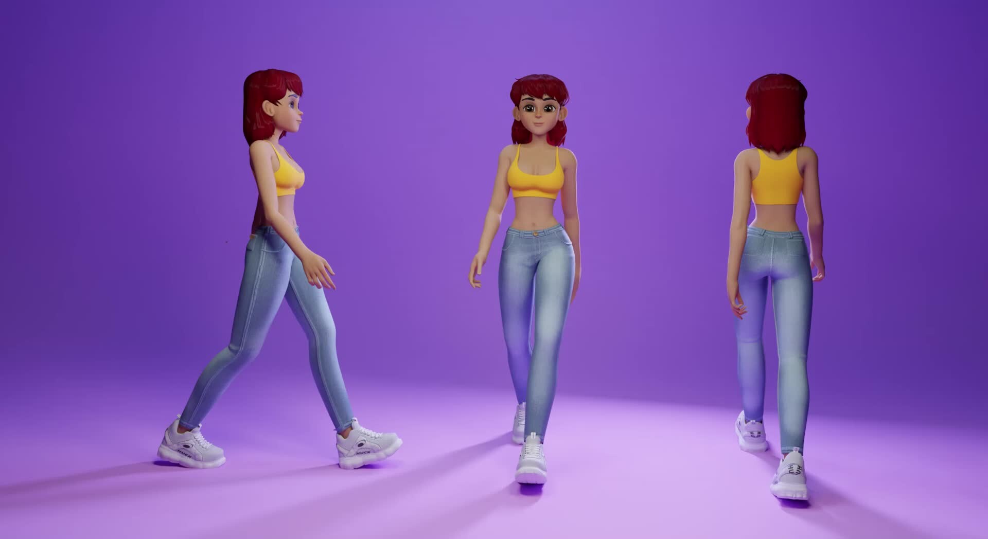 ArtStation - Female walk cycle