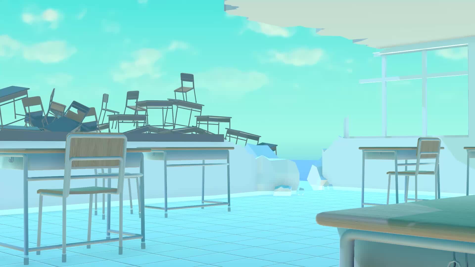 ArtStation - Arona classroom from Blue Archive