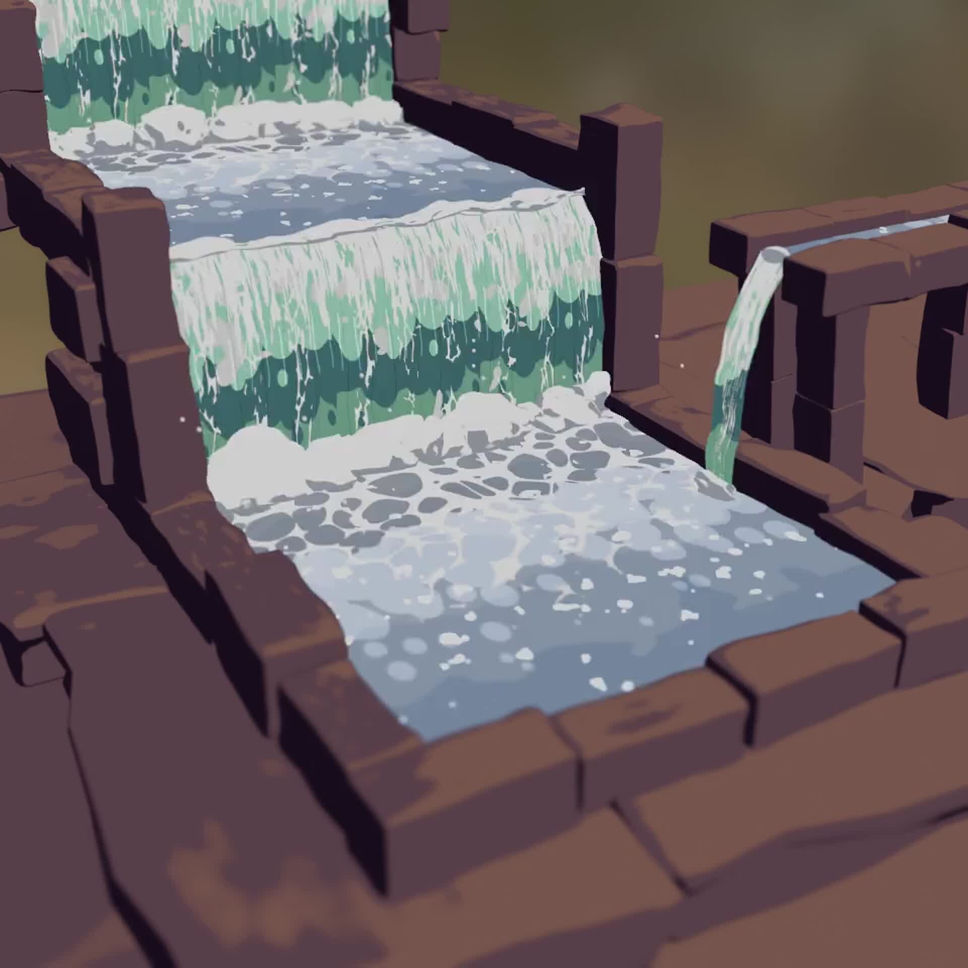 ArtStation - Toon Waterfall test