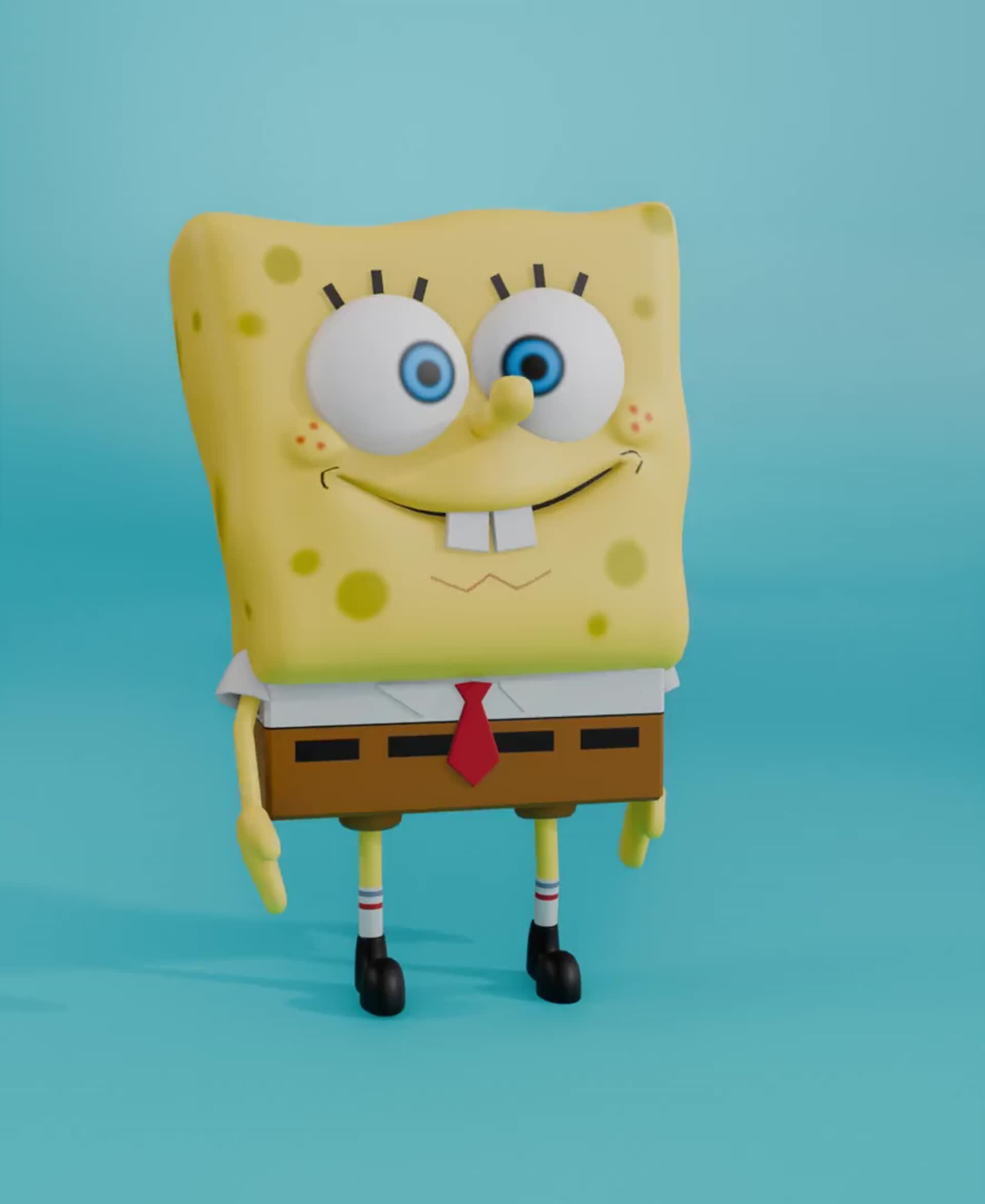 ArtStation - Spongebob Animation Cycles [Idle, Walk, Run, Jump]