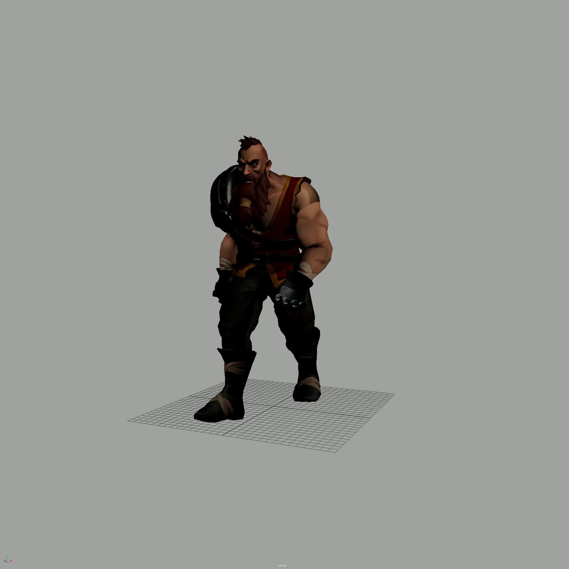 ArtStation - Game Character Walk Animation - ( Maya )