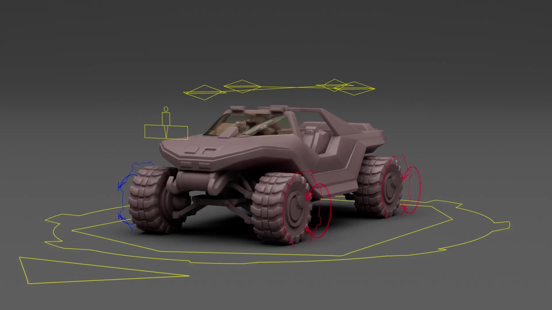 ArtStation - VEHICLE RIGGING | WARTHOG