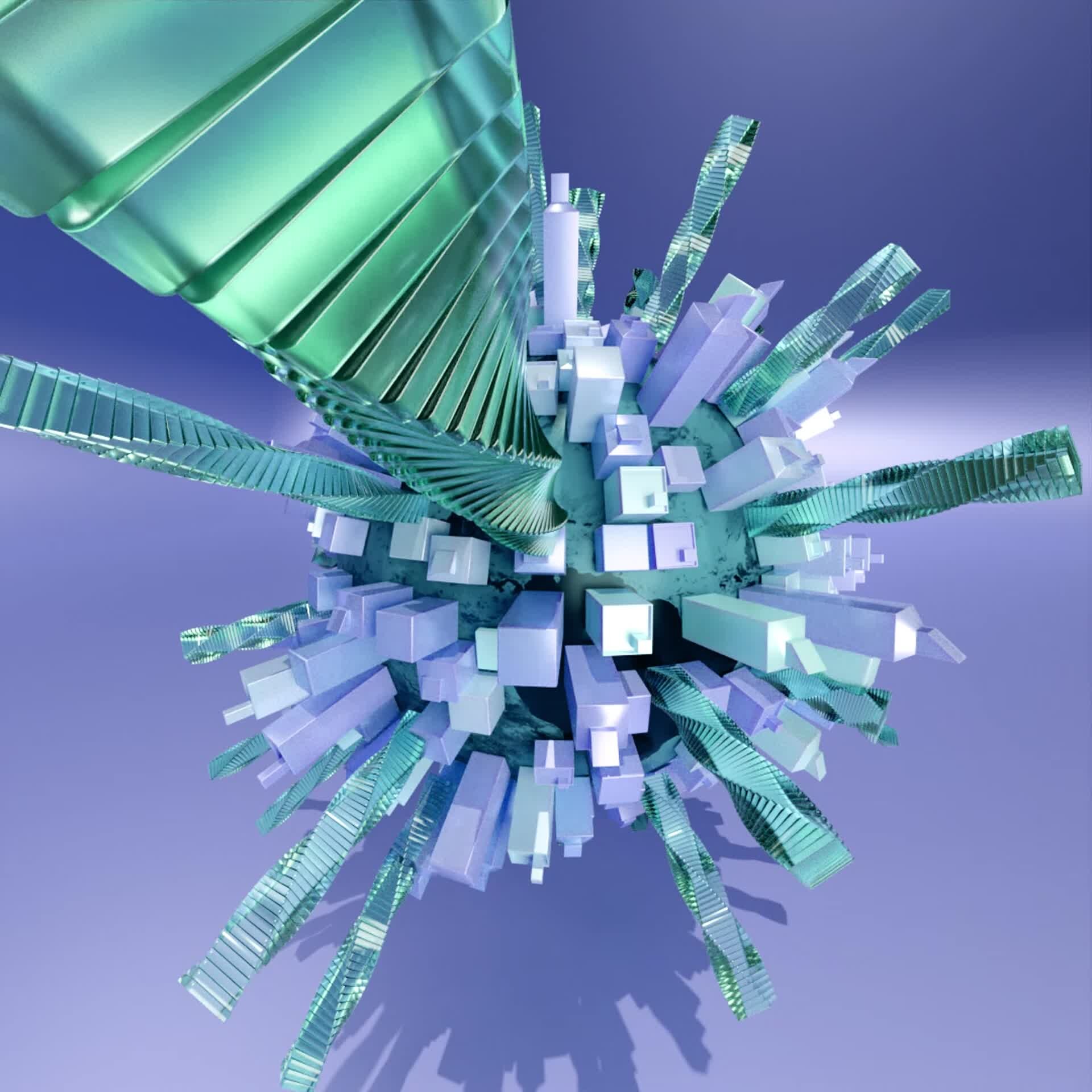 Mahadie Reza - 3D Rotating Earth Mograph