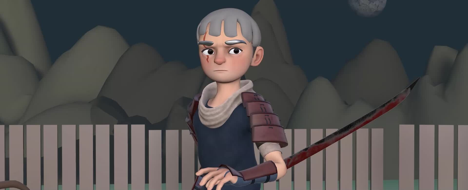 ArtStation - Bloody_Young_Samurai