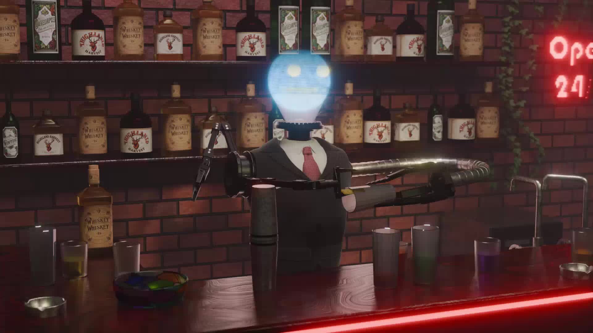 ArtStation - Robot Bartender Animation