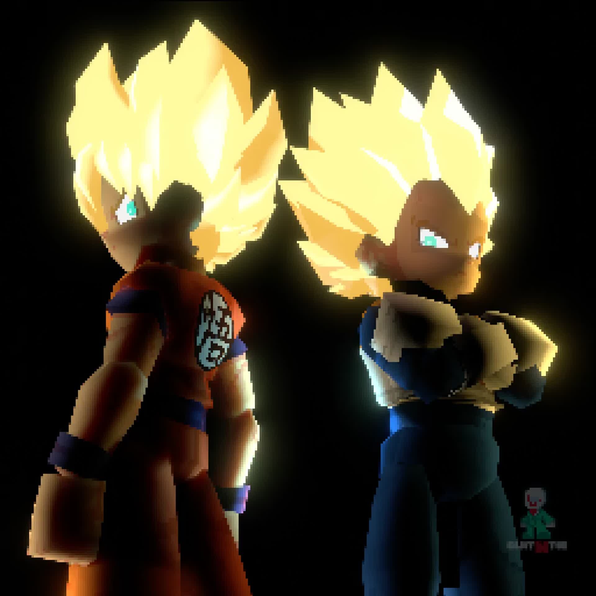 ArtStation - Goku and Vegeta (Mid)