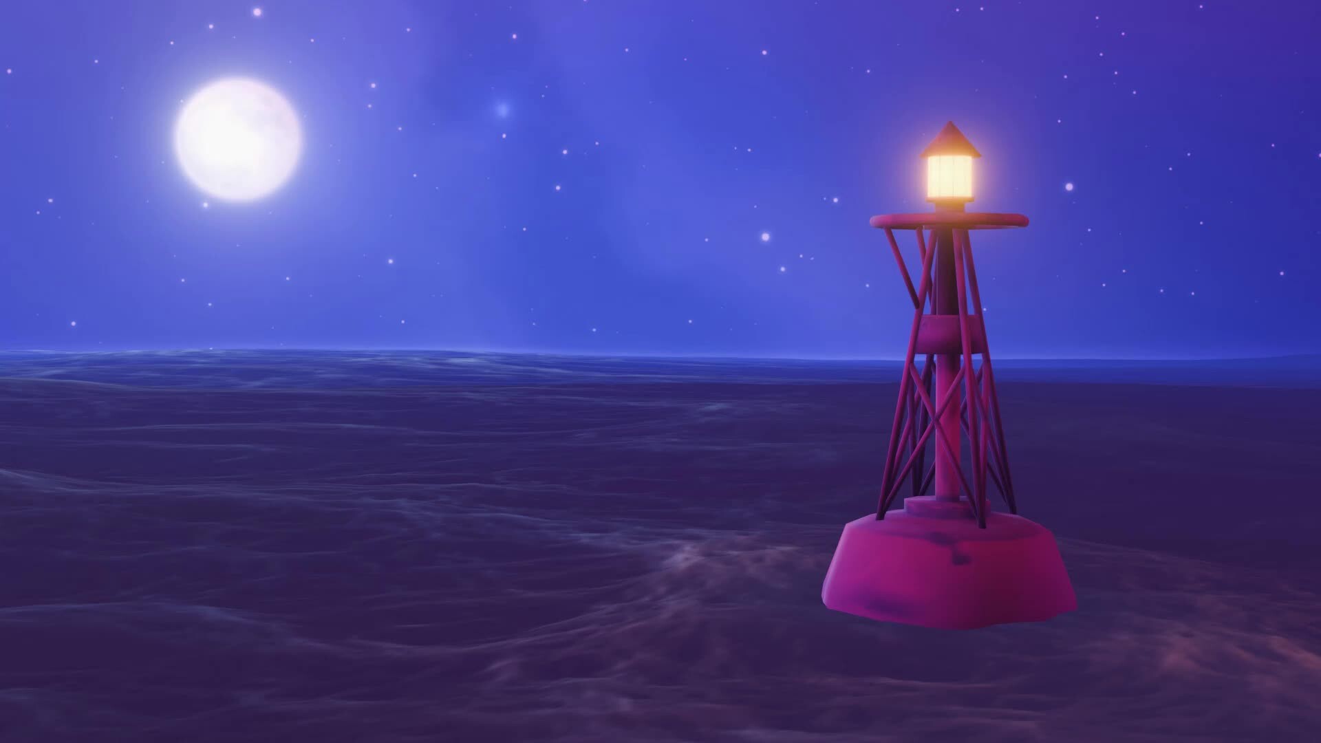 ArtStation - Buoy at night