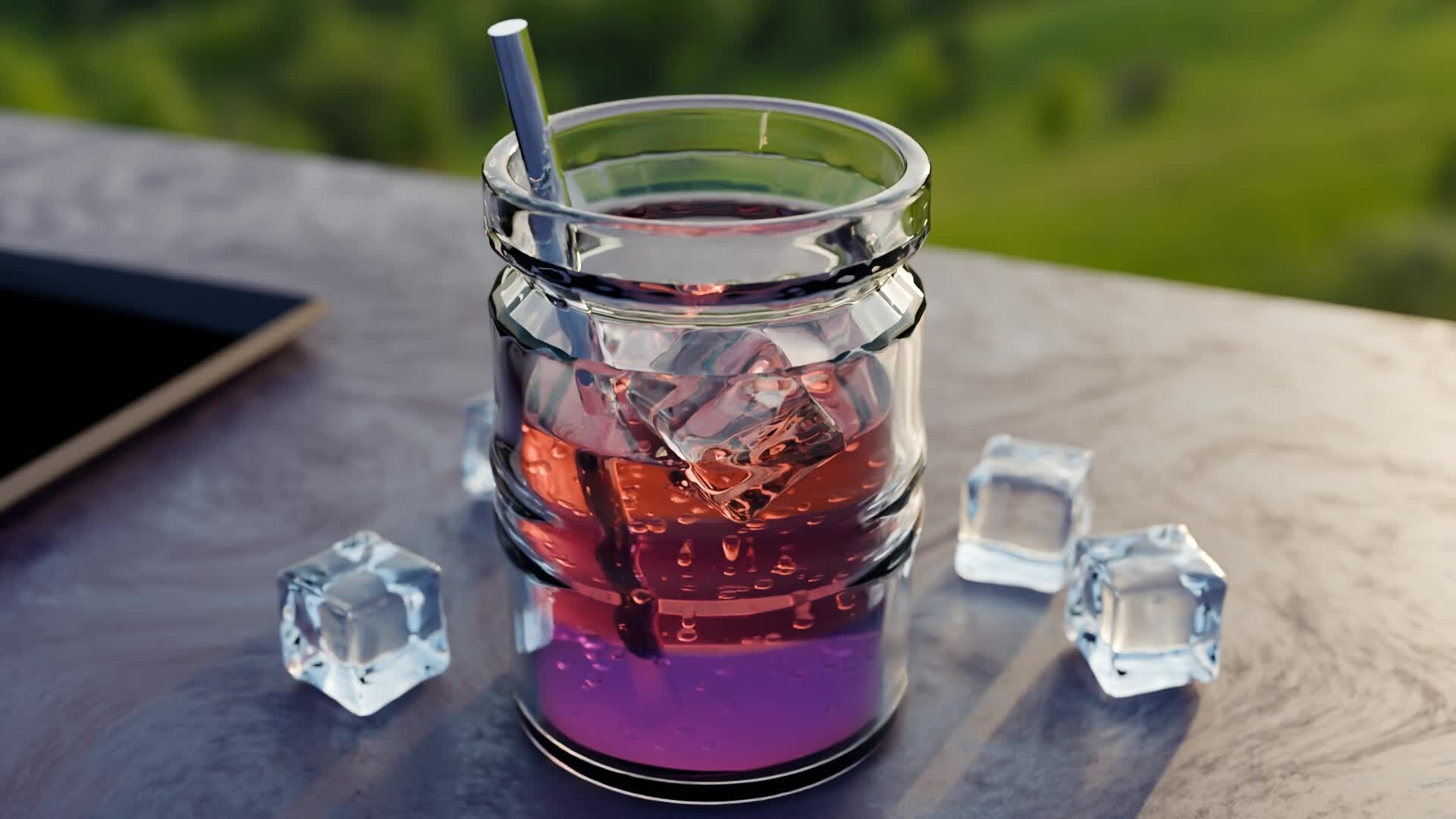 ArtStation - Summer Refreshment - 3D Animated Drink Scene