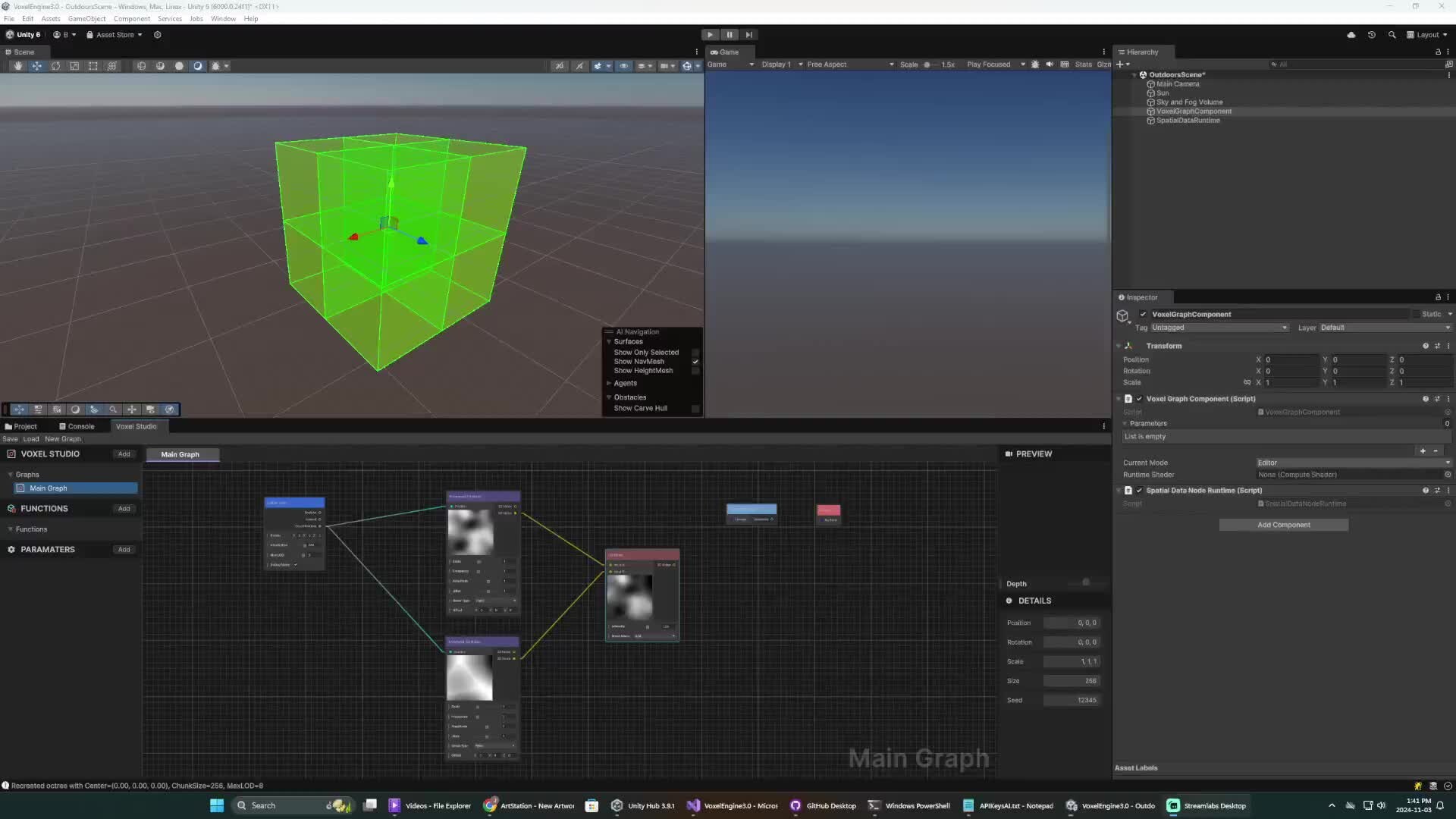 ArtStation - Unity Voxel Engine WIP Custom Node Editor