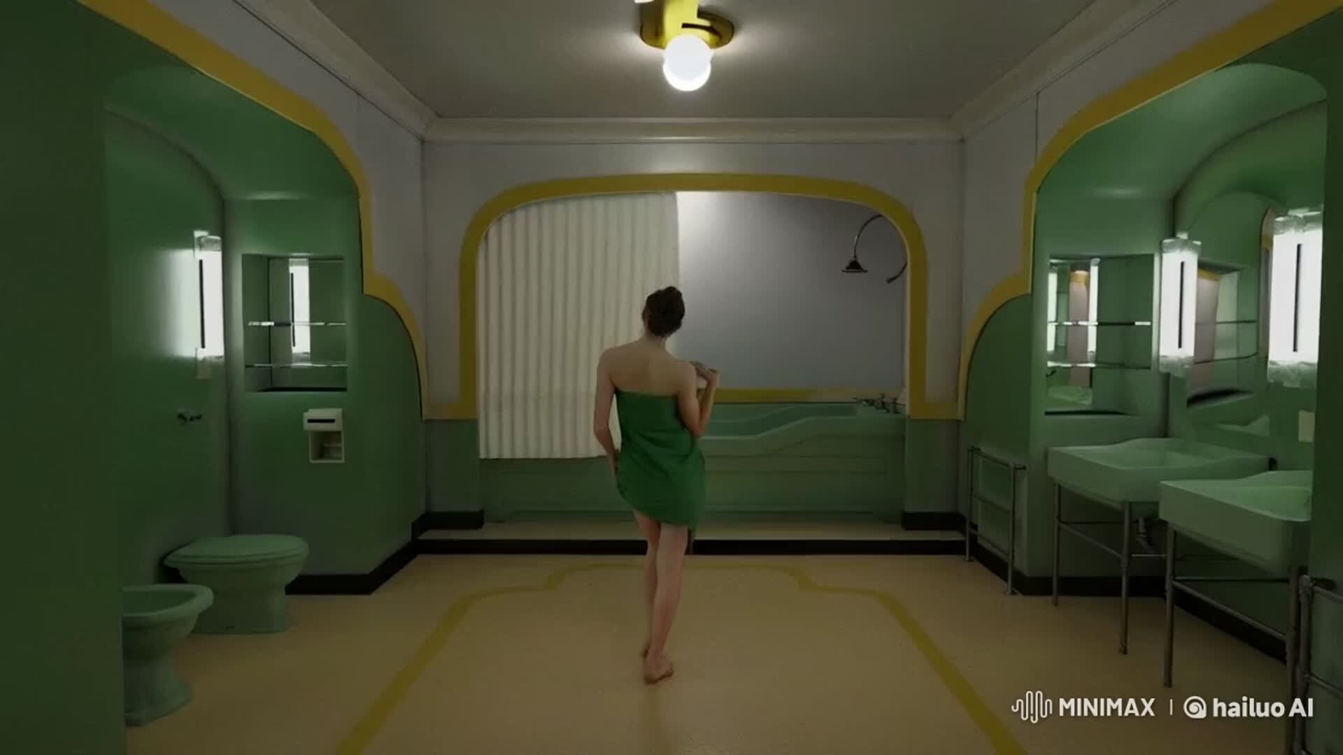 ArtStation - The Shining Green Bathroom Room 237