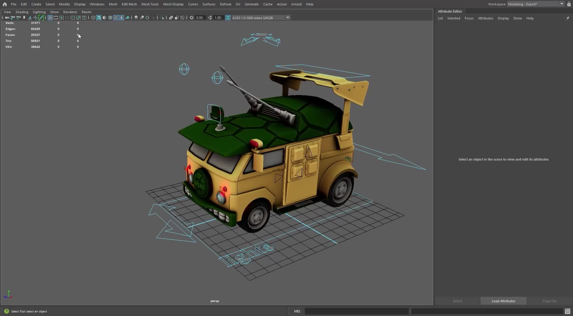 ArtStation - Turtles Van Car rig