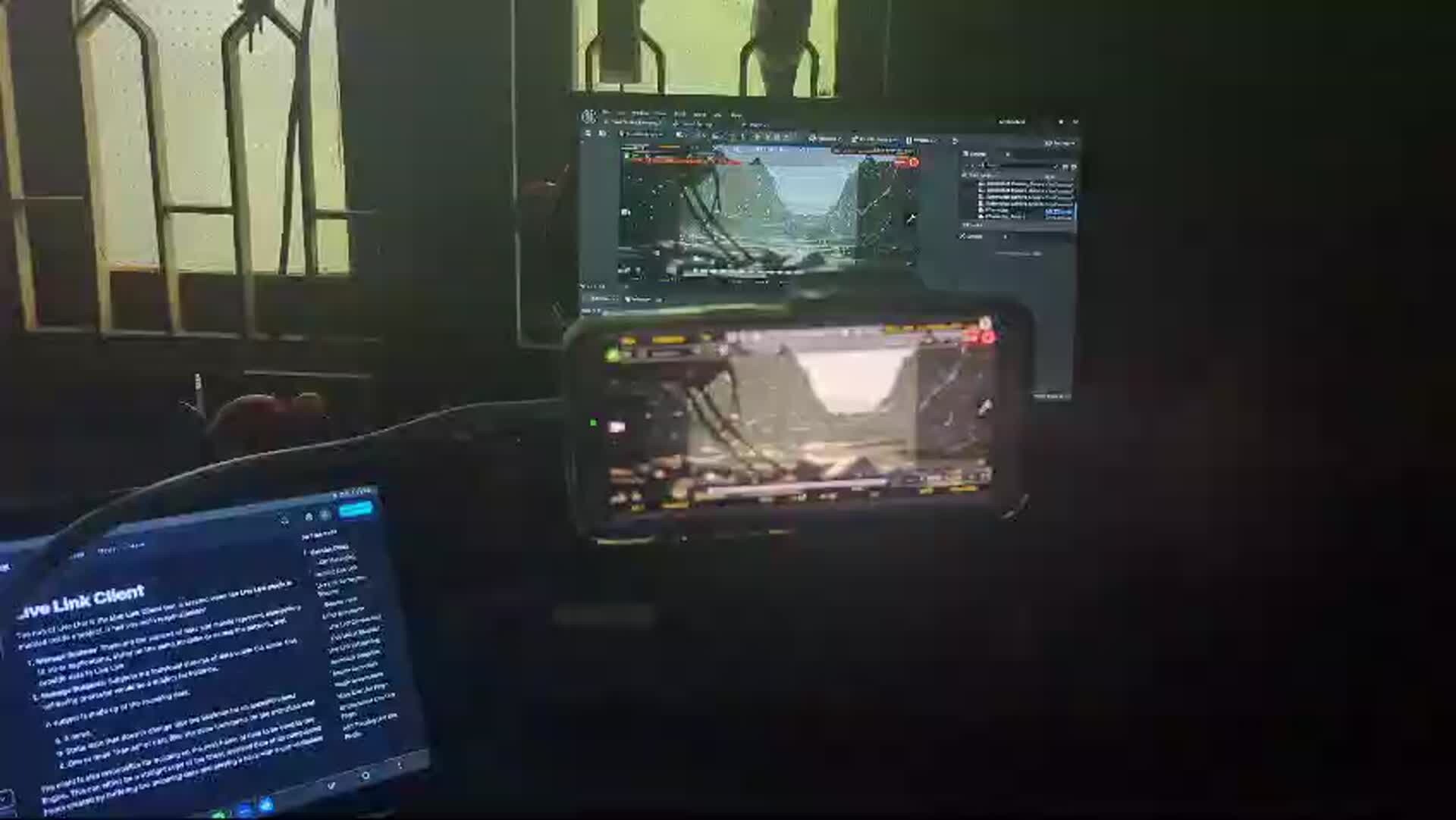 ArtStation - In-Camera VFX setup with iPhone and Laptop - Unreal Live Link