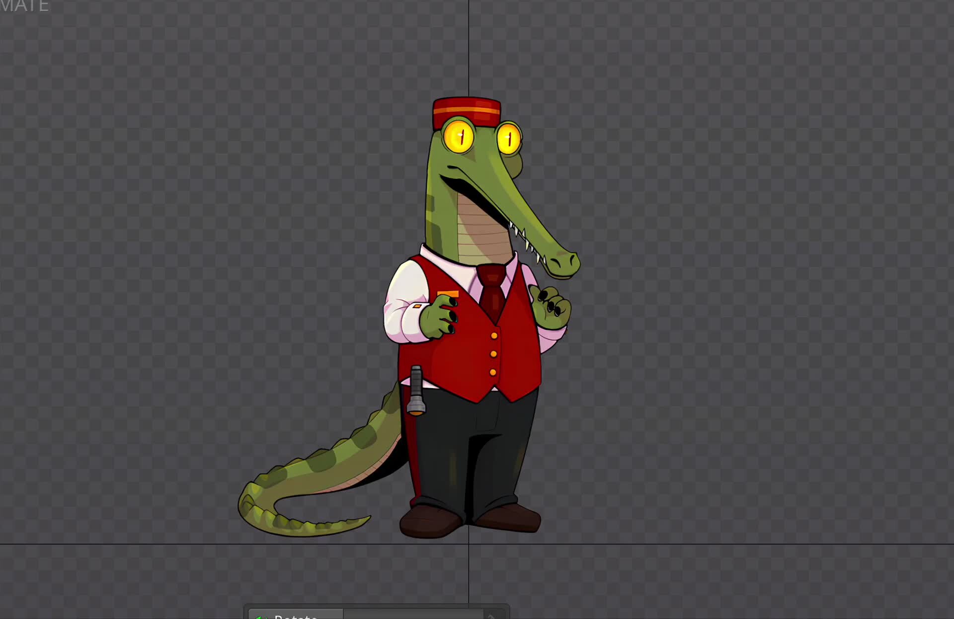 ArtStation - Crocodile character animation.