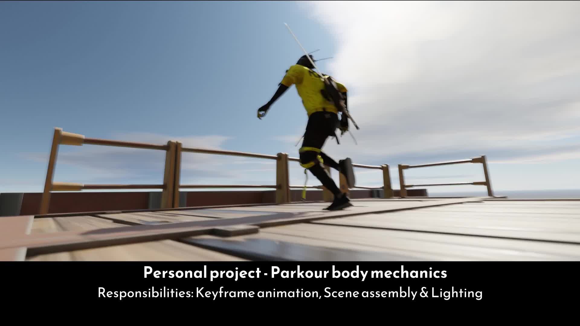 ArtStation - Parkour Jump - Keyframe animation