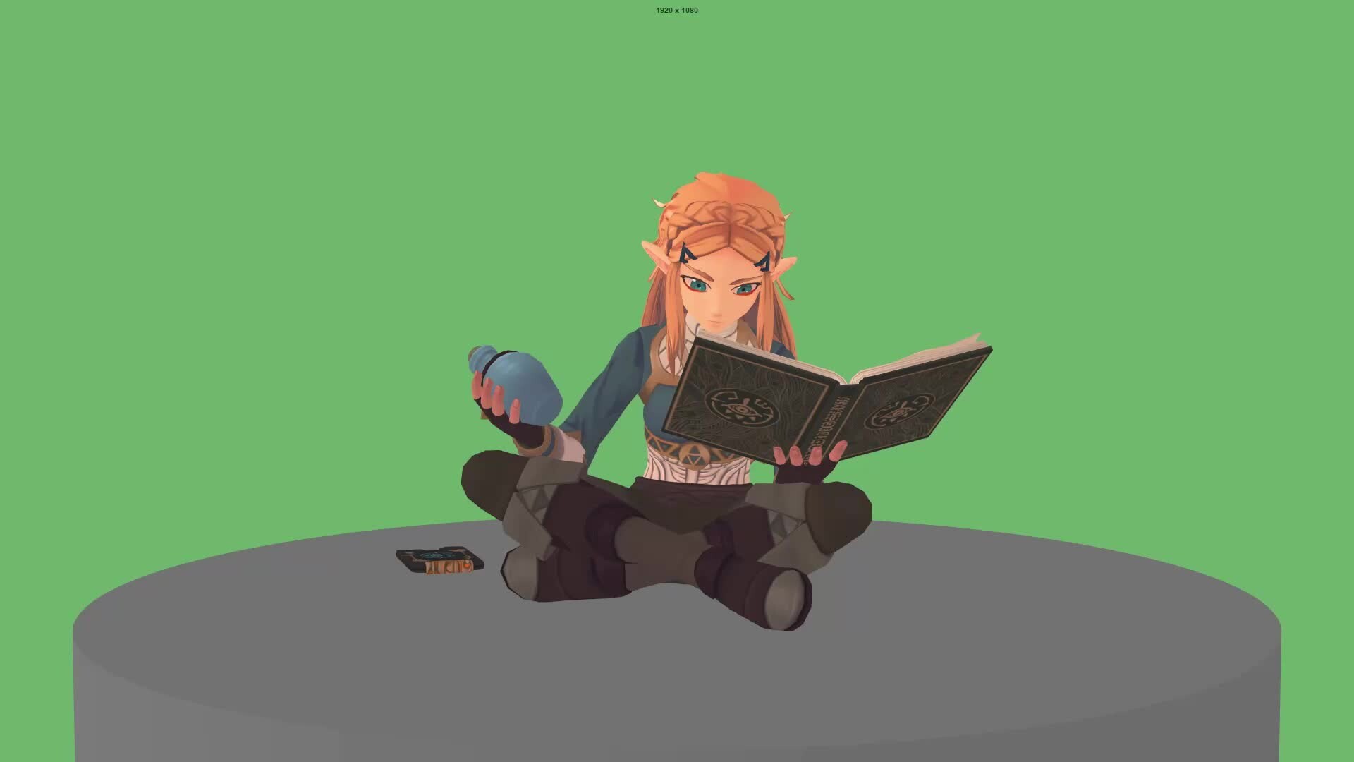 ArtStation - Zelda Sitting Pose