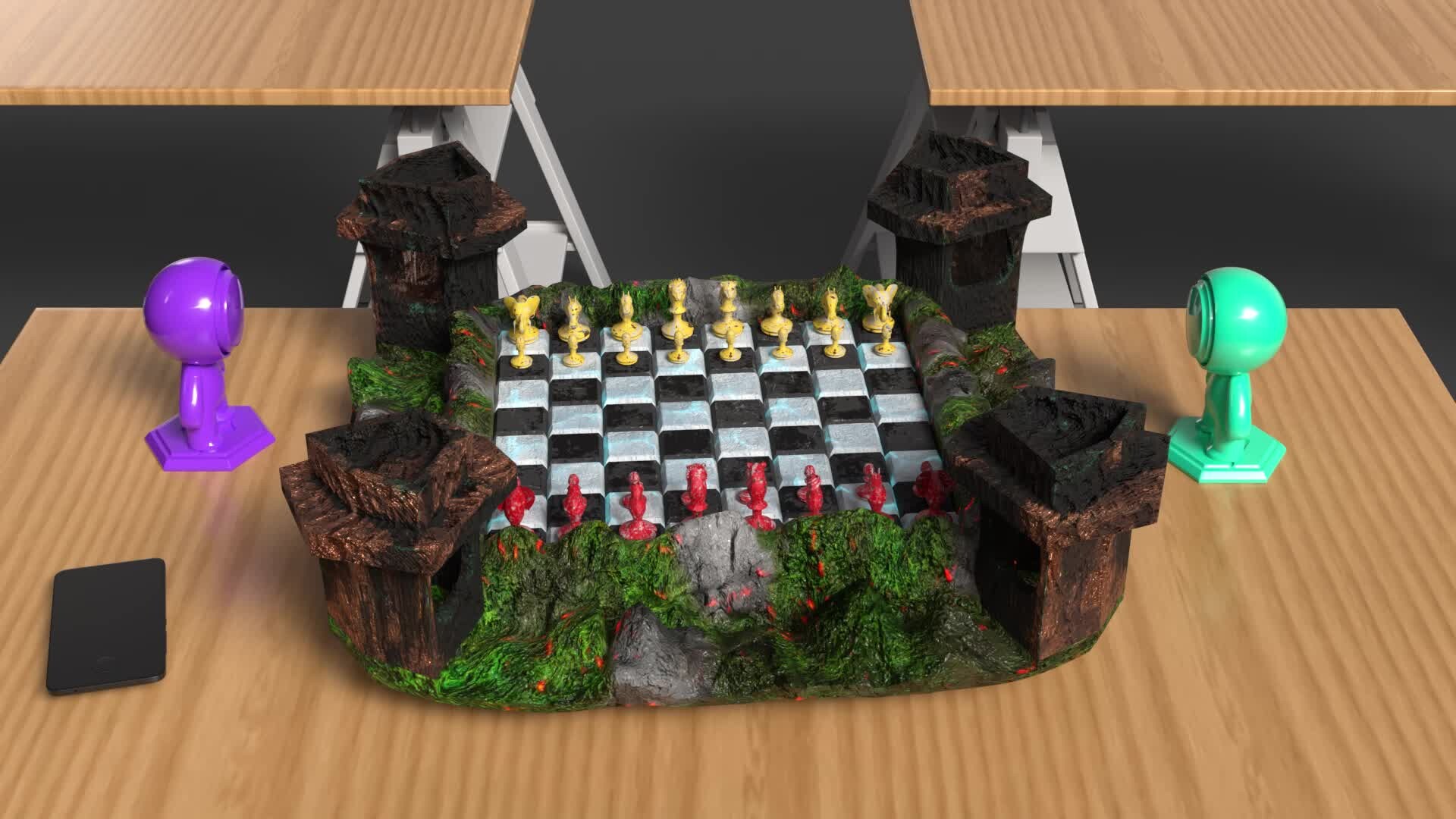 ArtStation - UNIQUE CHESS BOARD