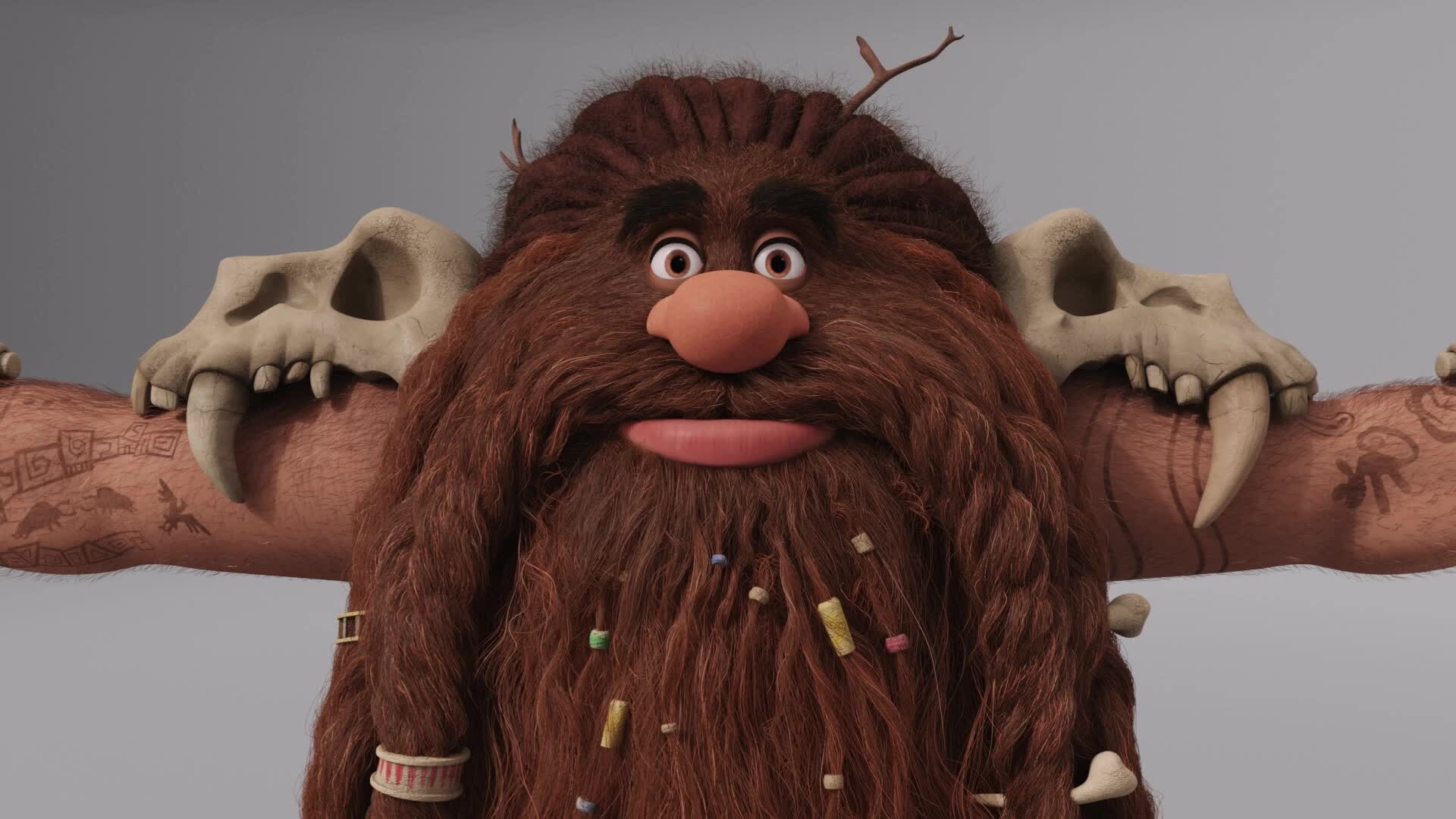 ArtStation - Captain Caveman Groom Development - Scoob!