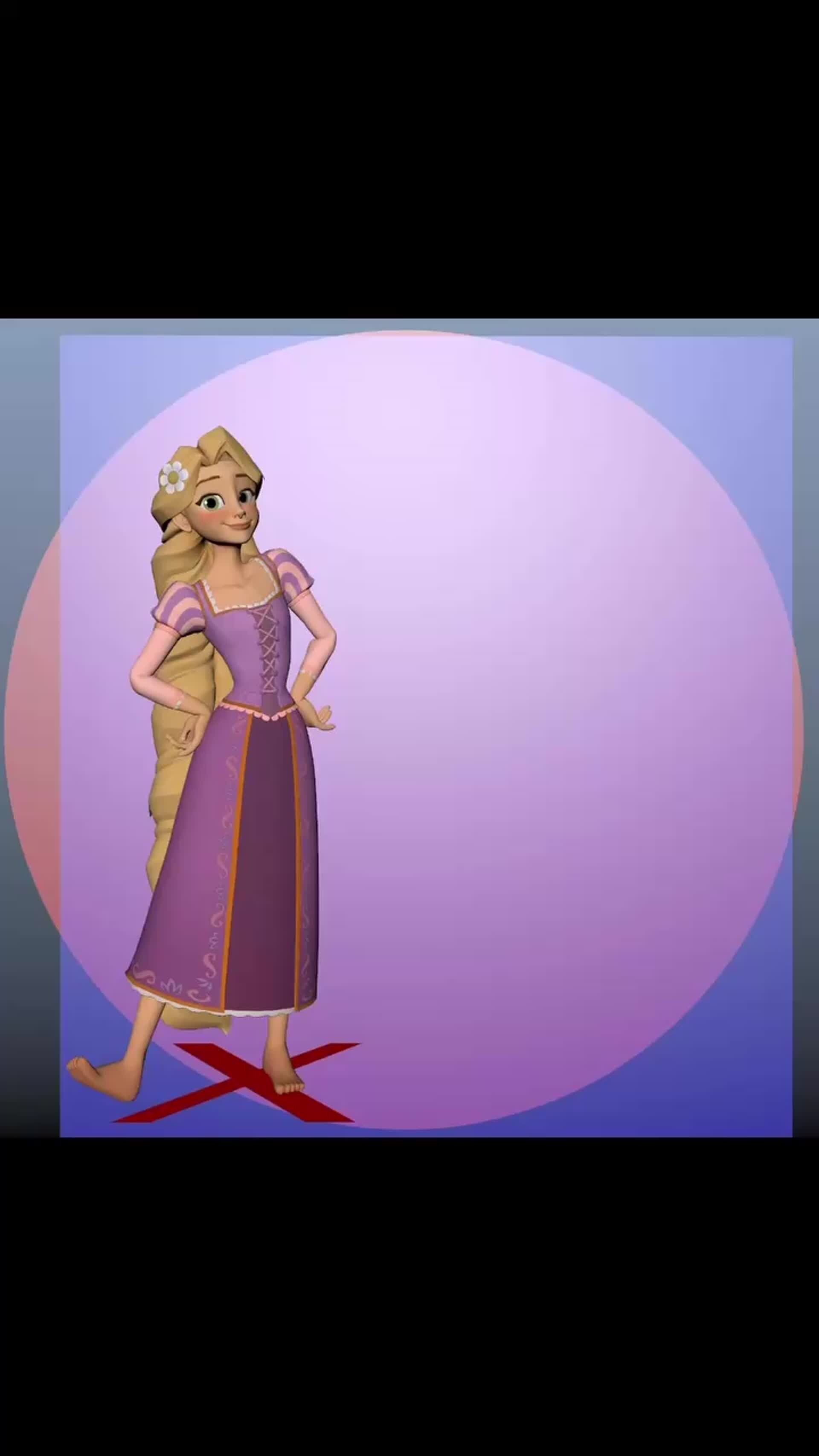 ArtStation - Rapunzel Greeting: SuperSeed studios | VodaFona Neo Smart Kids Watch featuring Disney