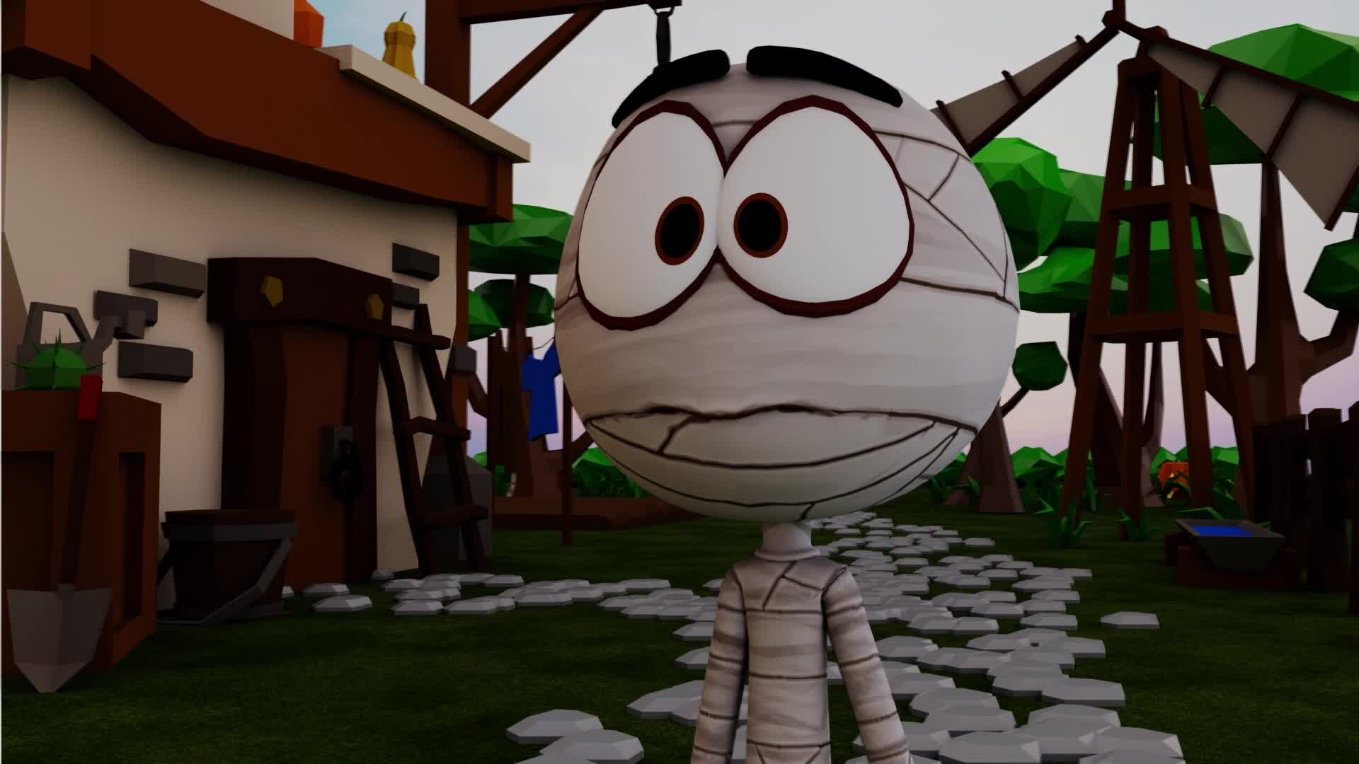 ArtStation - Animation in Maya: Mummy,you Lier!!