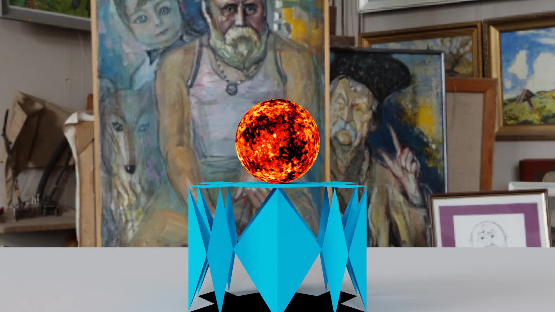 ArtStation - Fireball on Paper