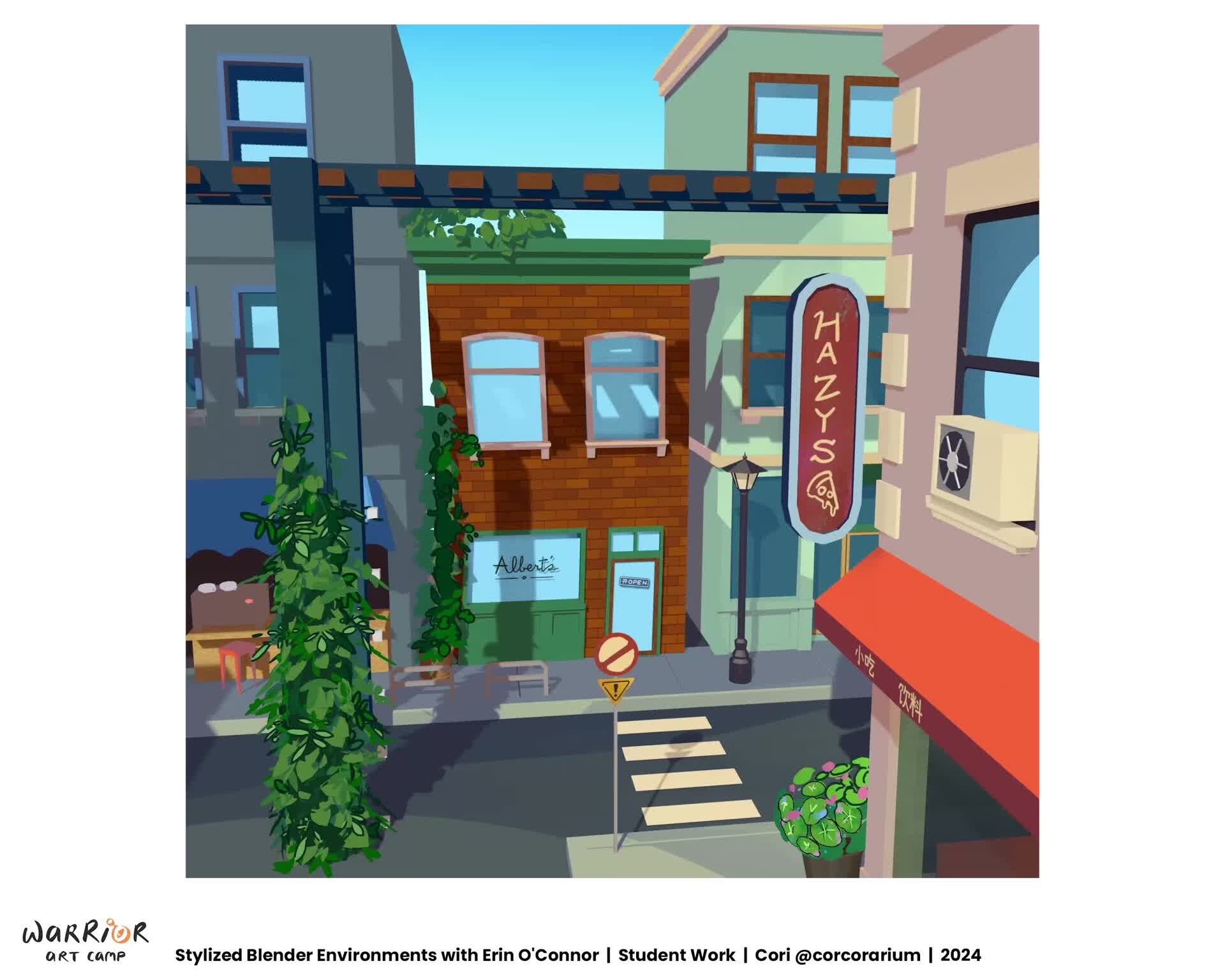 Warrior Art Camp - Cori | Stylized Blender Environments with Erin O'Connor (Aug 2024)