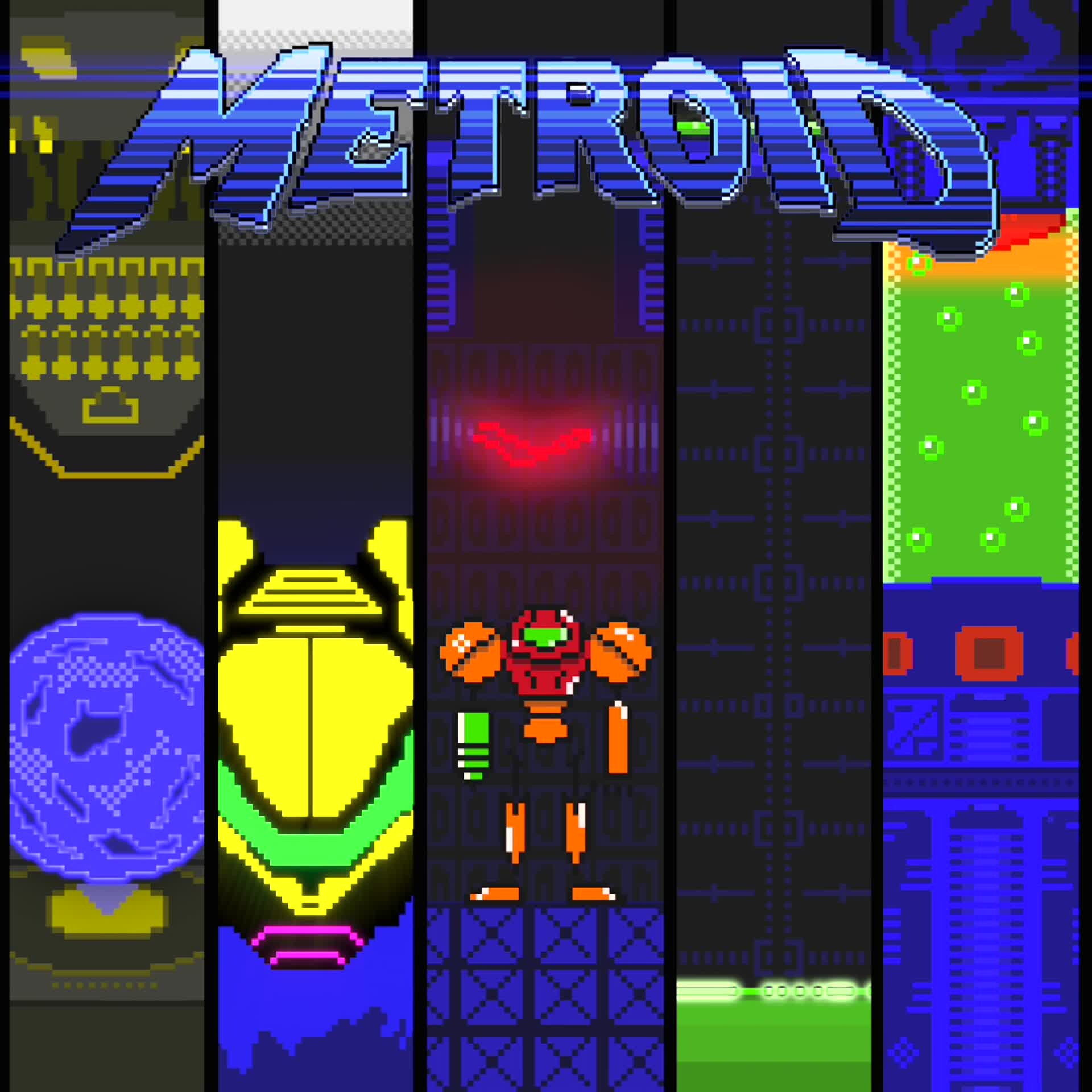 ArtStation - METROID // "PIXEL ART ANIMATION " ( Square )