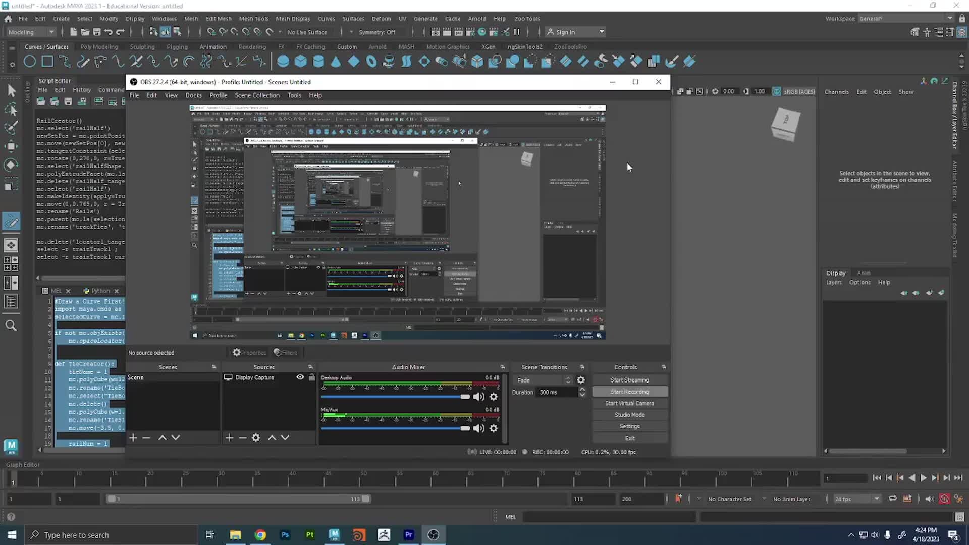 ArtStation - Railroad Script for Maya