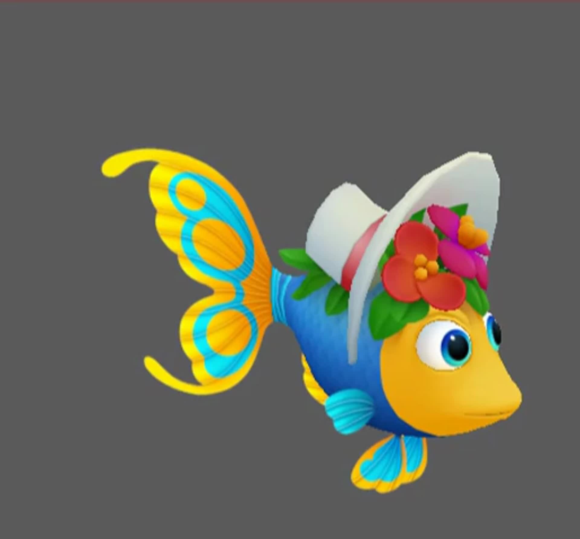 ArtStation - Donna fish hat animation