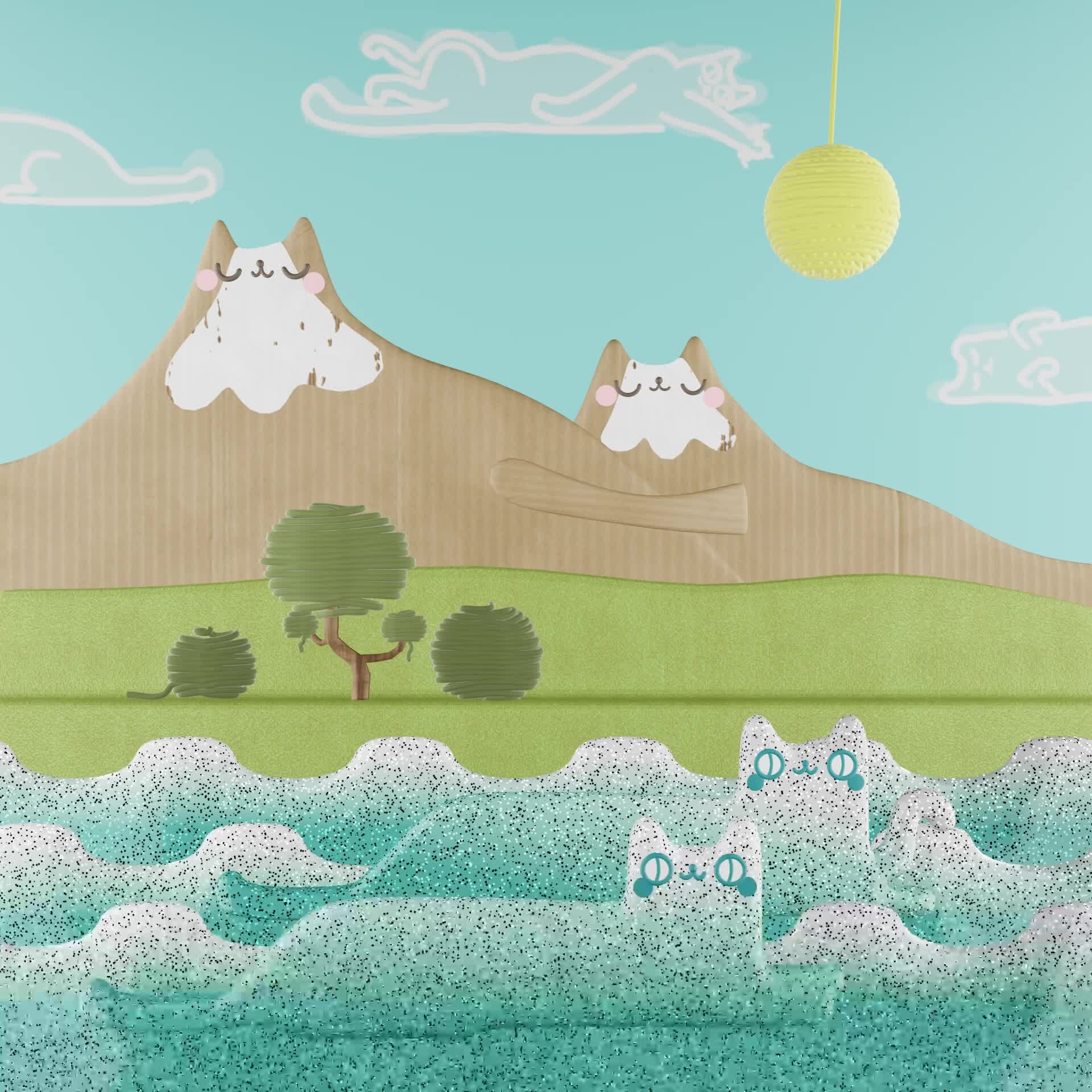 ArtStation - Cardboard cats