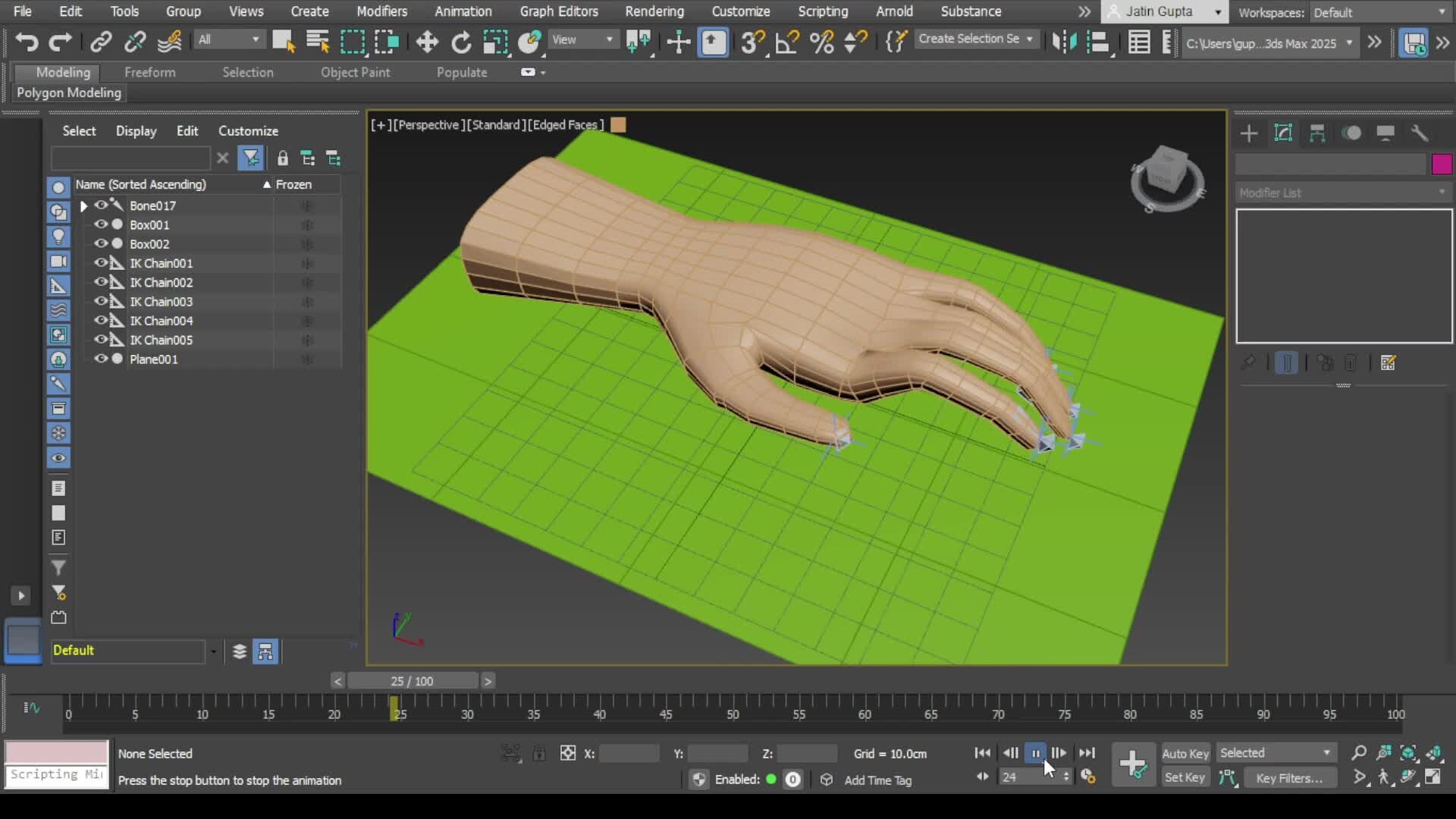 ArtStation - Hand Rigging Using 3Ds Max