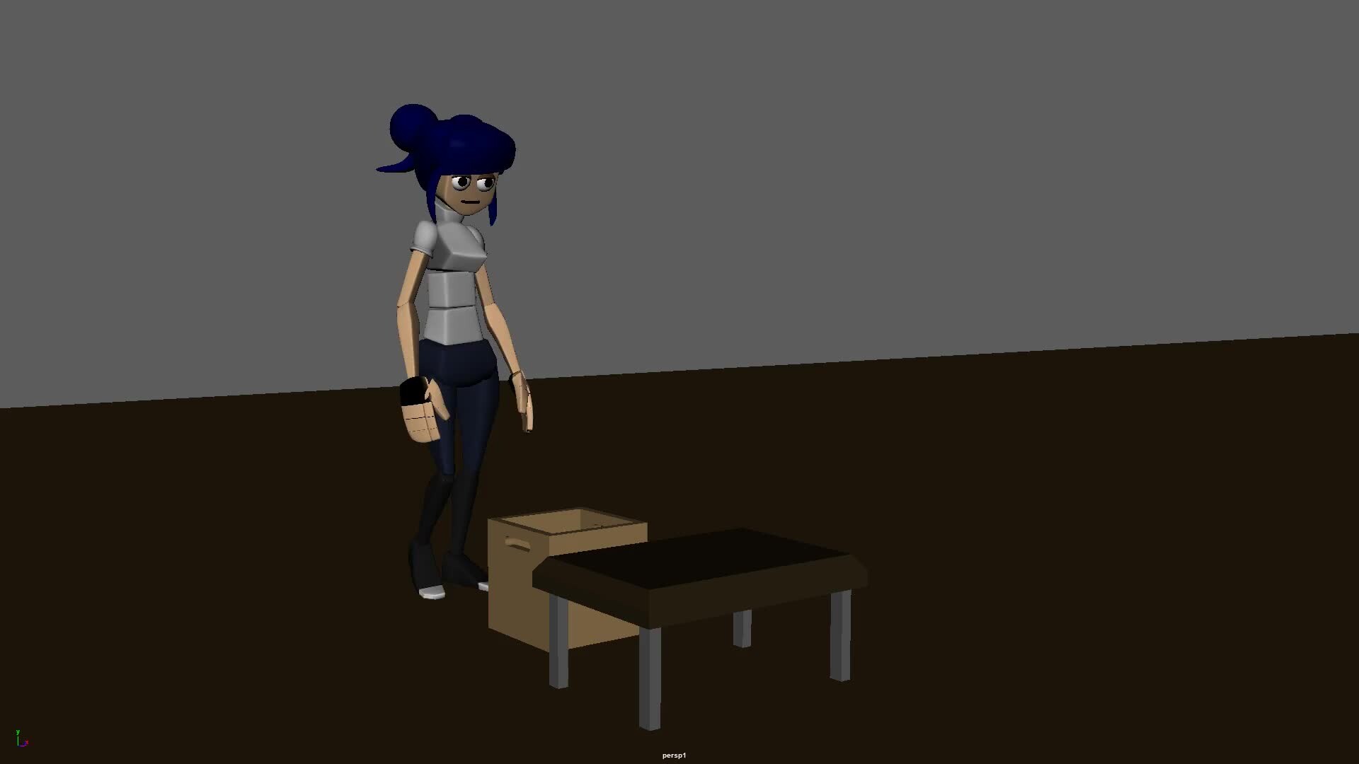 ArtStation - Picking Up A Heavy Box Animation