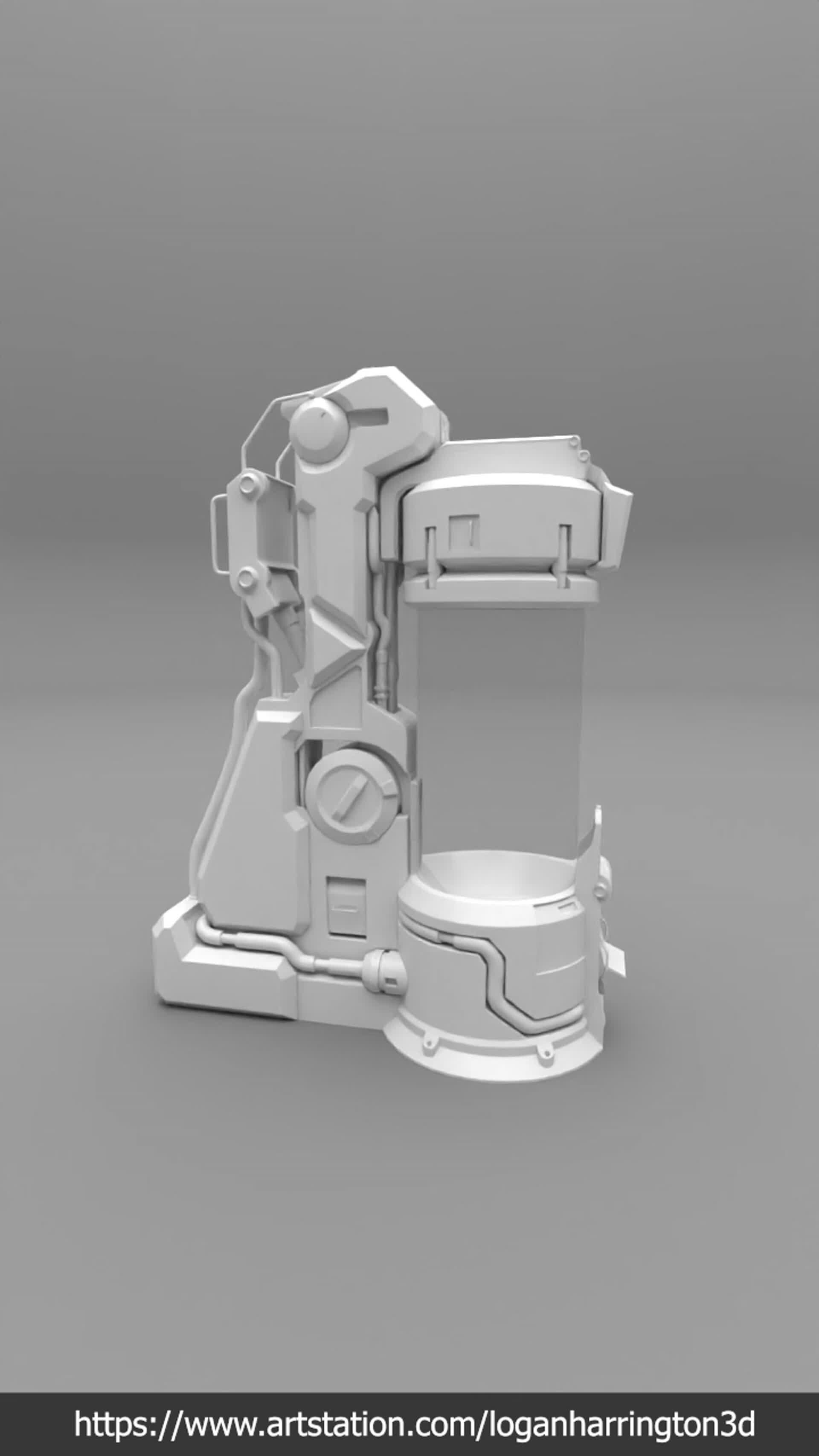 ArtStation - Sci-Fi Fluid Tank