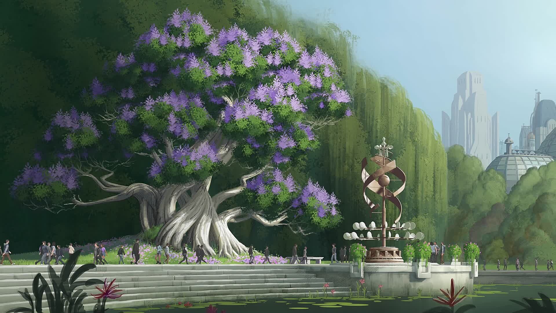 ArtStation - Piltover Garden | Arcane Fan Art | Blender