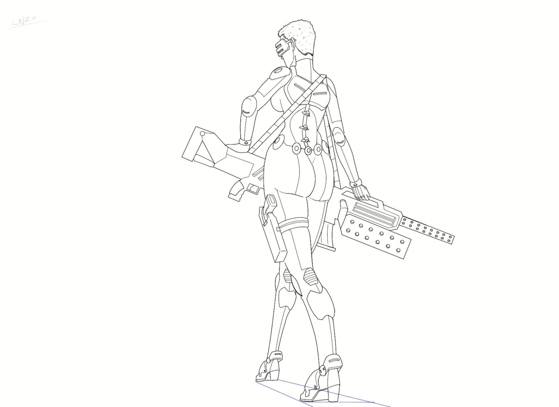 ArtStation - Badass lady